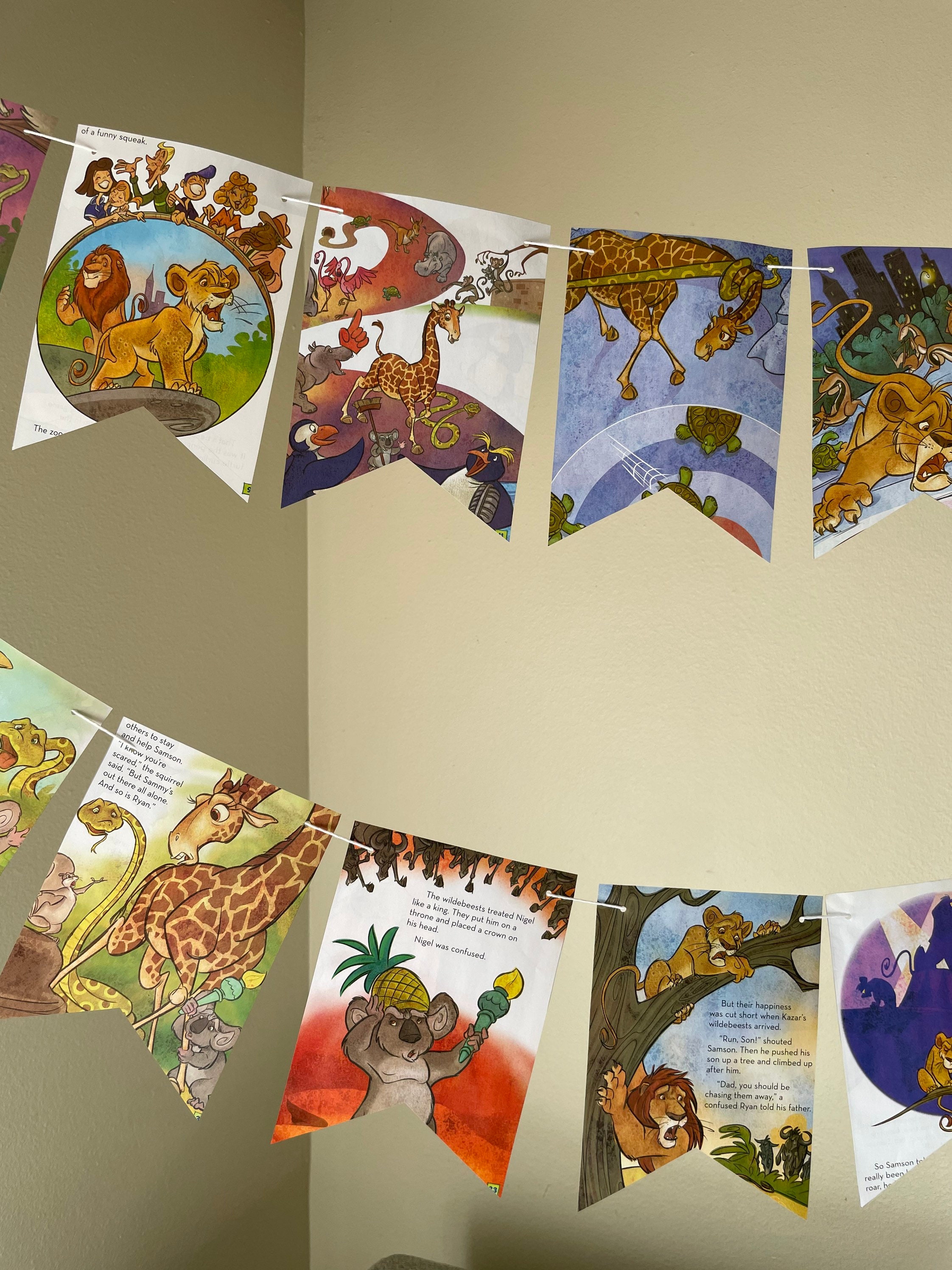 The Wild Book Paper Garland / Disney the Wild Paper Bunting / the Wild ...