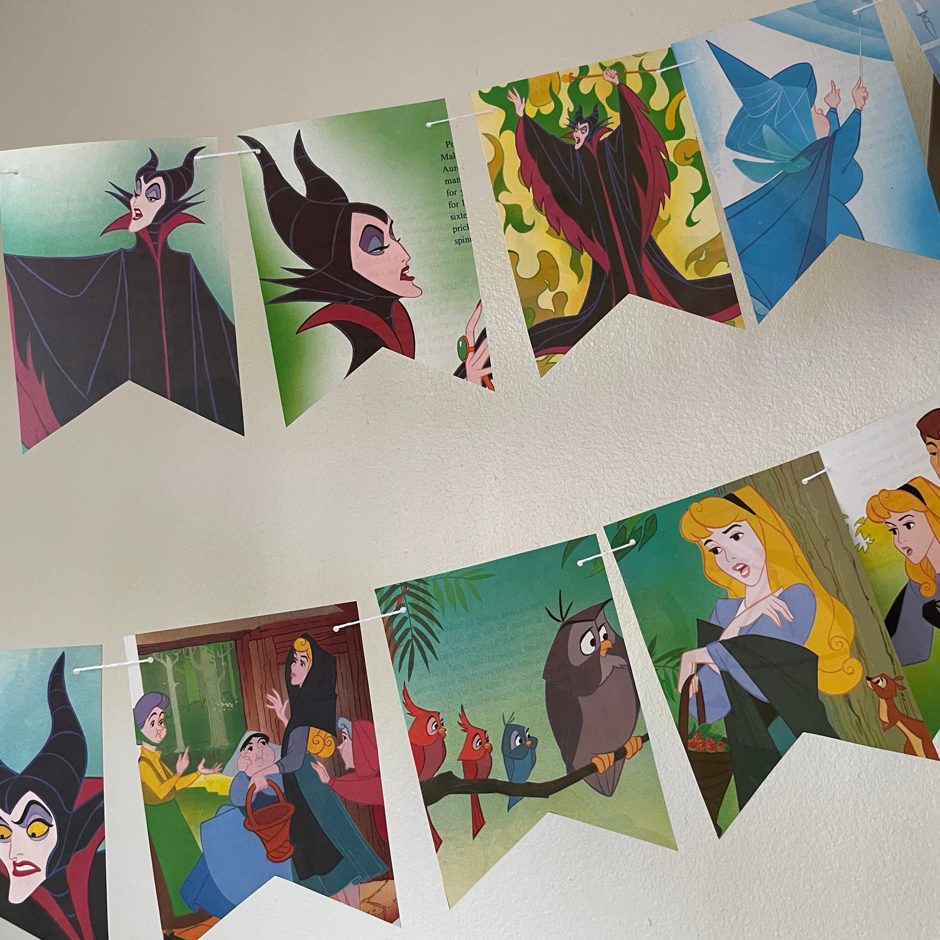 Sleeping Beauty Book Paper Garland / Sleeping Beauty Birthday Party ...
