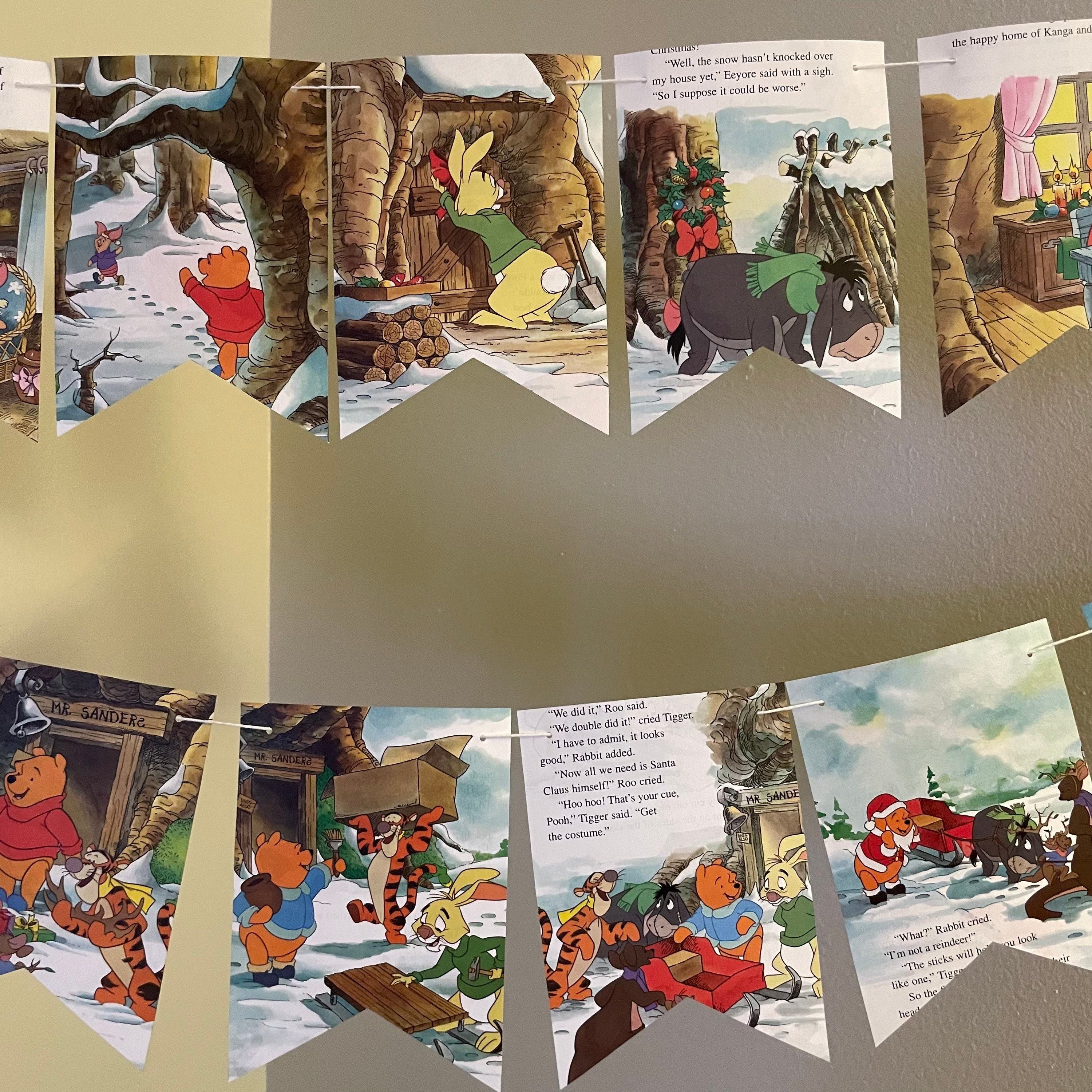 Pooh Book Paper Garland / Piglet Book Paper Bunting / Winnie the Pooh ...