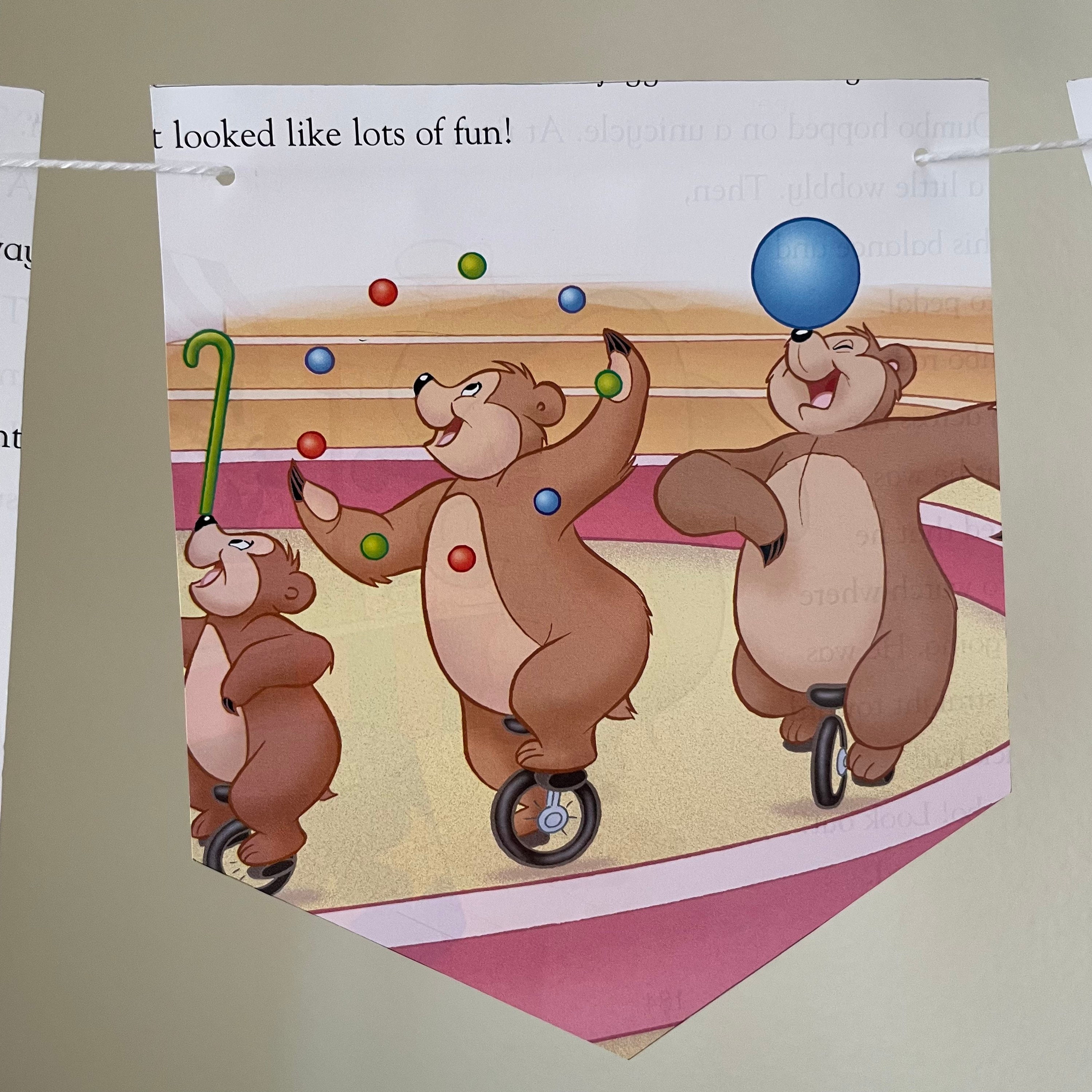 Dumbo Book Paper Garland / Dumbo A Brand New Act Book Paper Garland ...