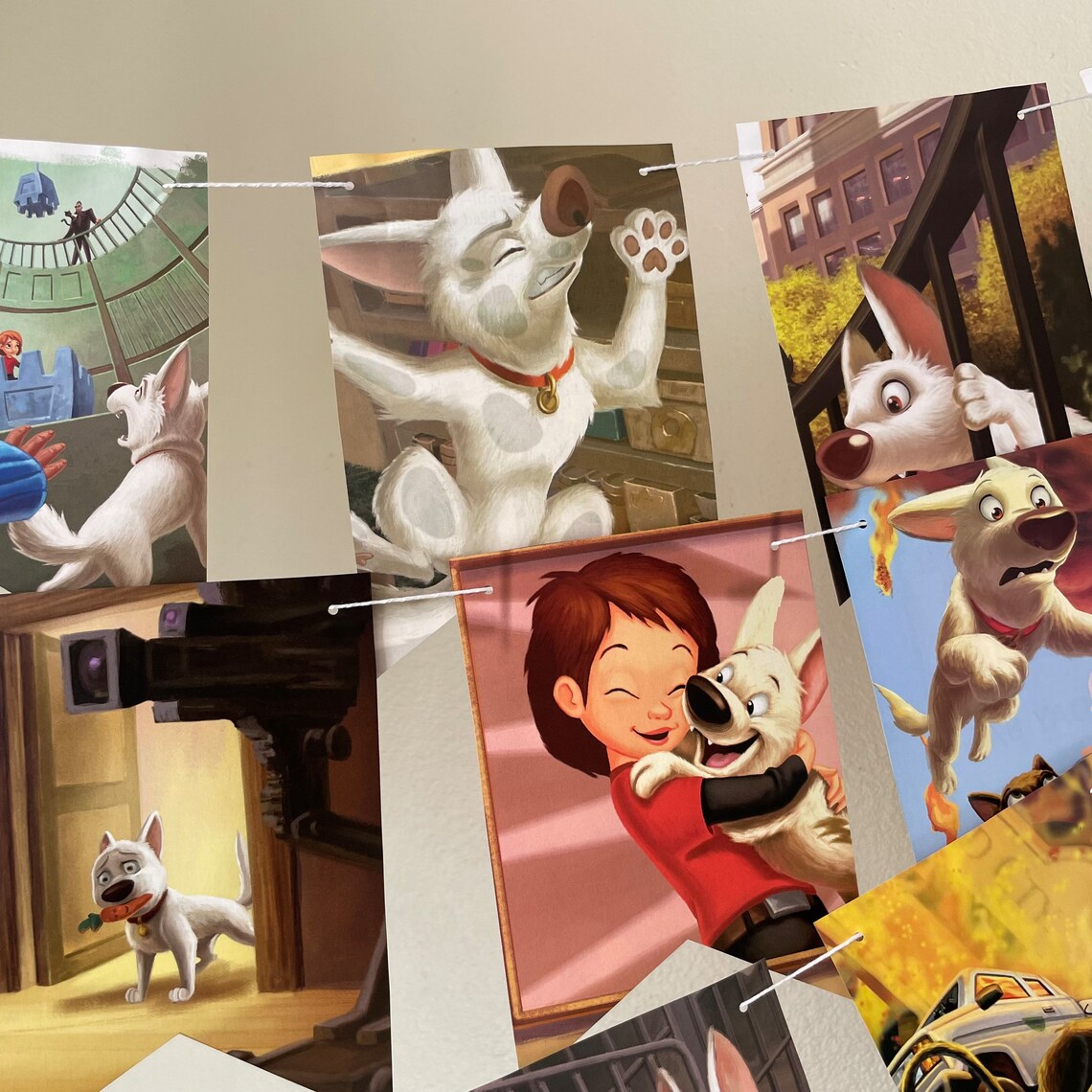 Disney Bolt Book Paper Garland / Bolt Book Paper Garland / - Etsy
