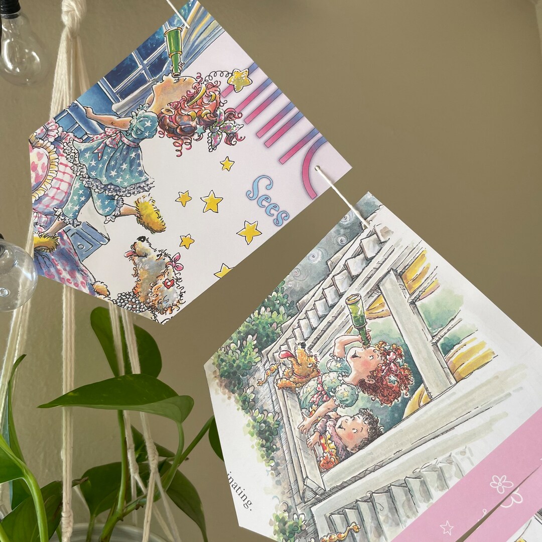 Fancy Nancy Sees Stars Book Paper Bunting / Nancy Fancy Book Paper ...