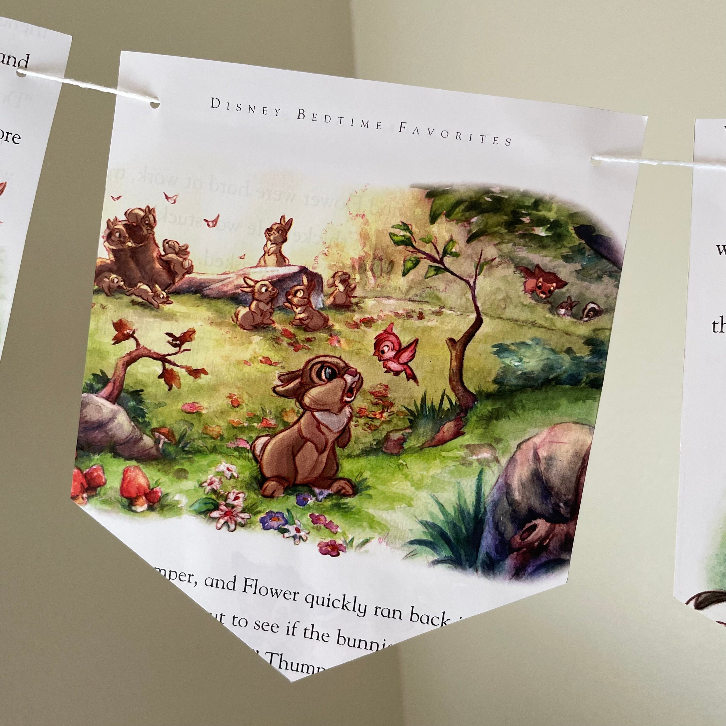 Bambi Book Paper Garland / Bambi the Secret Adventure Book - Etsy