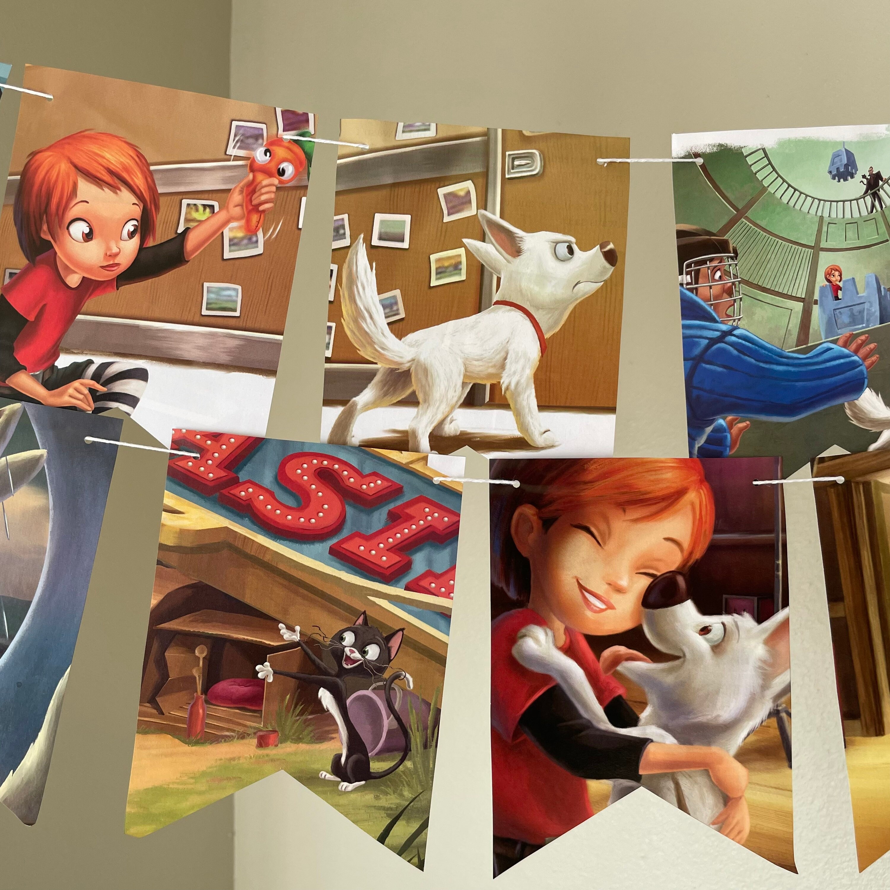 Disney Bolt Book Paper Garland / Bolt Book Paper Garland / - Etsy