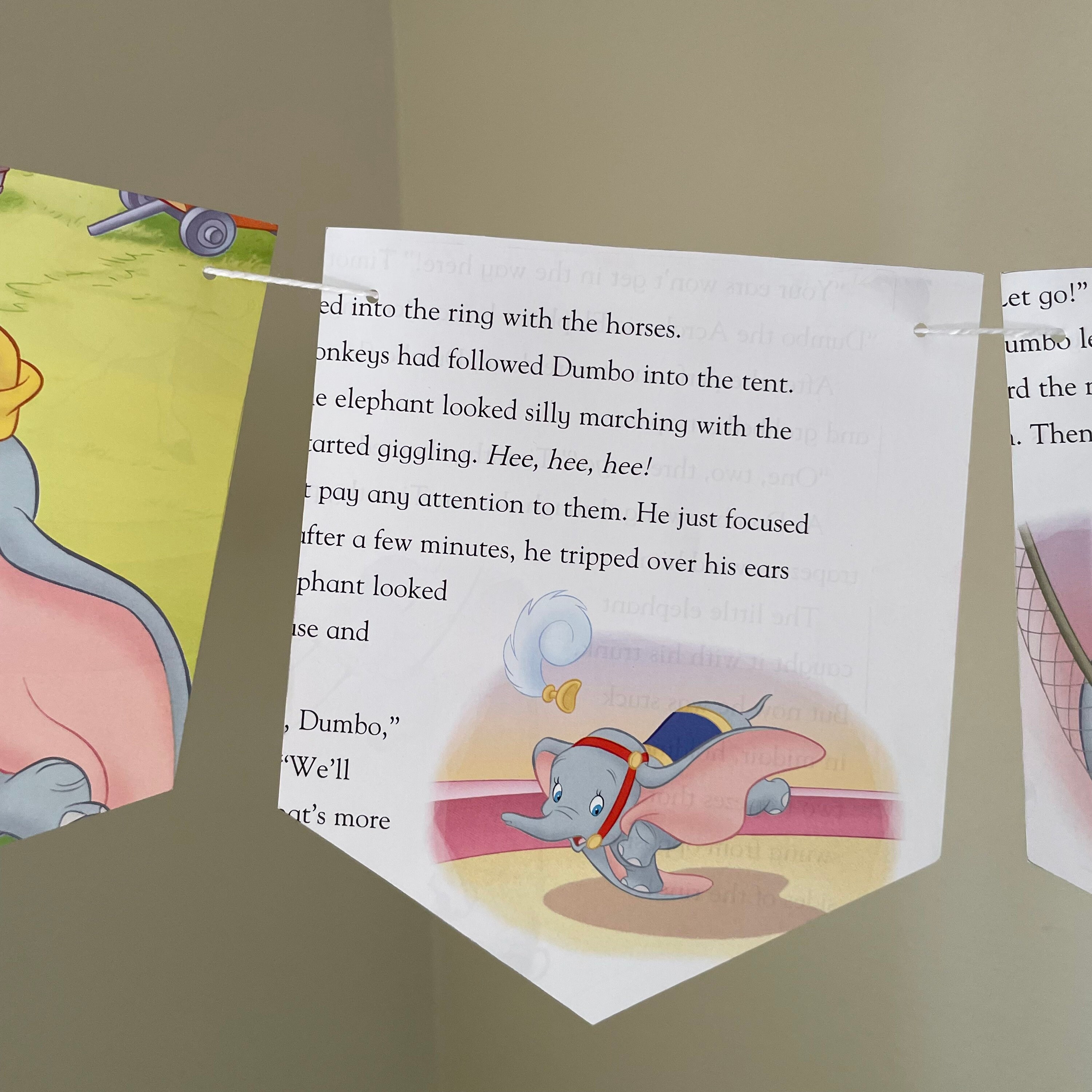 Dumbo Book Paper Garland / Dumbo A Brand New Act Book Paper Garland ...