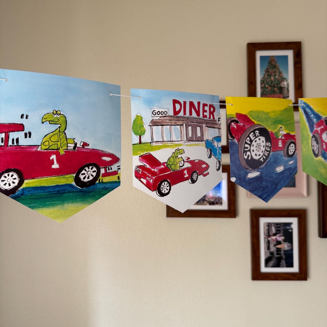 Pete the Cat Go, Pete Go Paper Garland / Cat Birthday Party Garland ...
