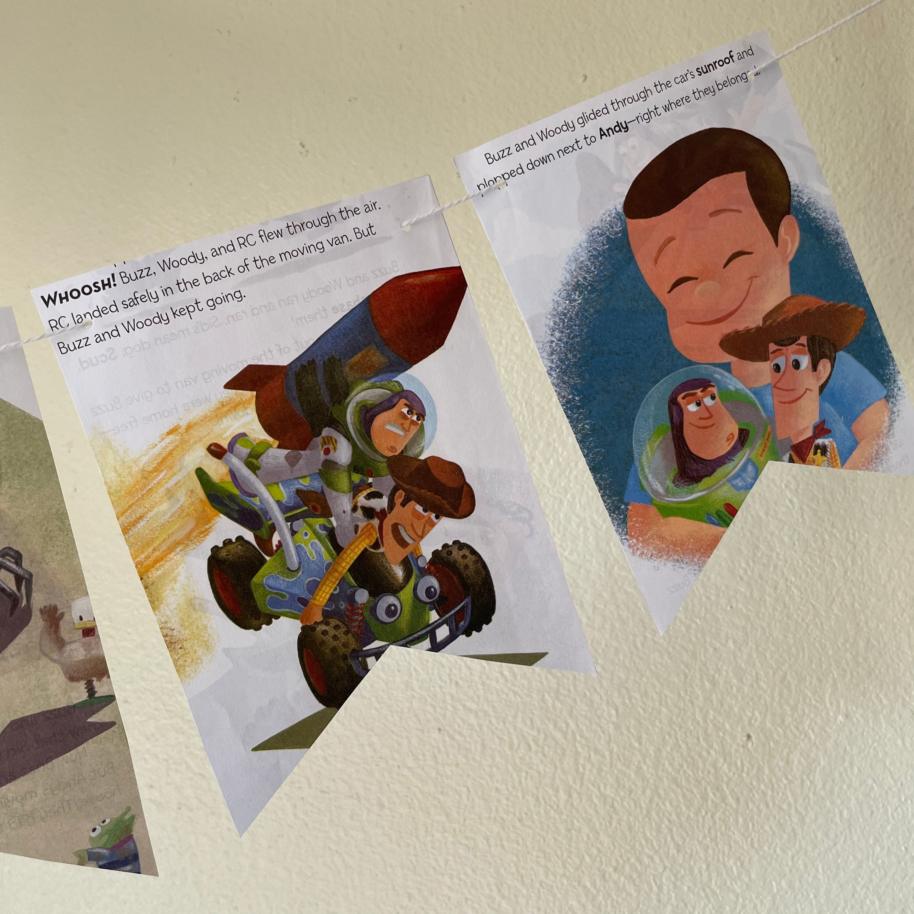 Toy Story Book Paper Garland / Toy Story Little Golden Books Paper ...