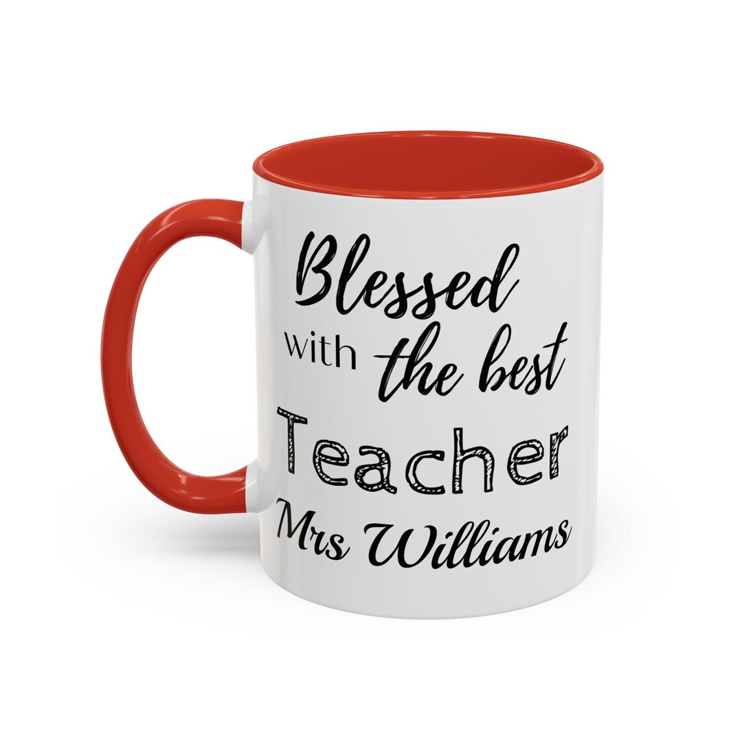 Custom Teacher Gifts, Personalized Teacher Mug, Gifts for Teacher ...