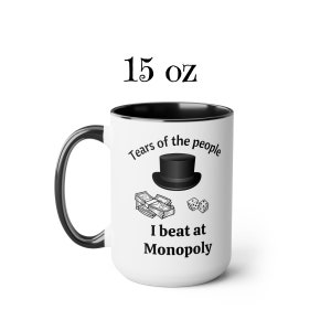 Funny Monopoly Mug, Board Game Lover Gift Idea, Custom Monopoly Present ...