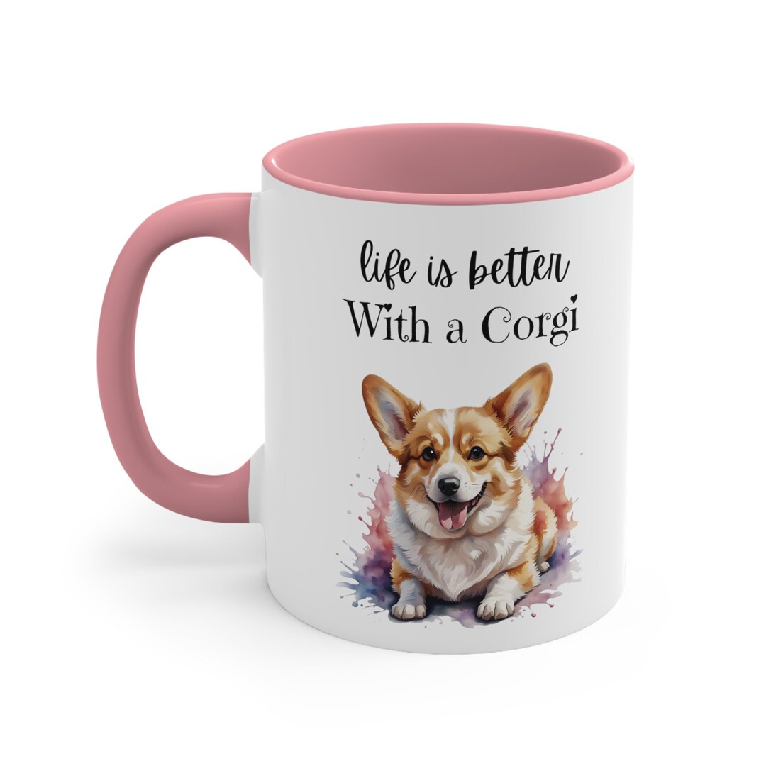 Corgi Mom Coffee Mug, Custom Dog Lover Cup, Personalized Corgi Gift ...