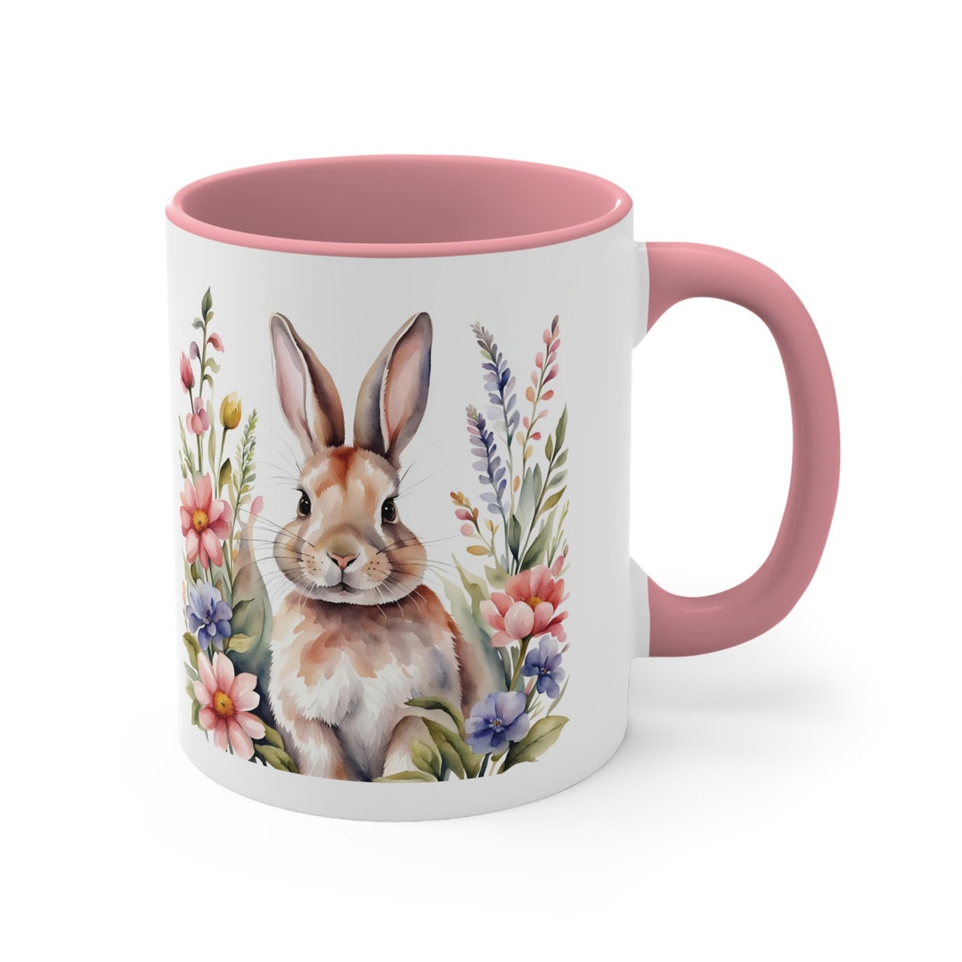 Personalised Rabbit Mug, Custom Spring Bunny Cup, Gift for Rabbit Mom ...