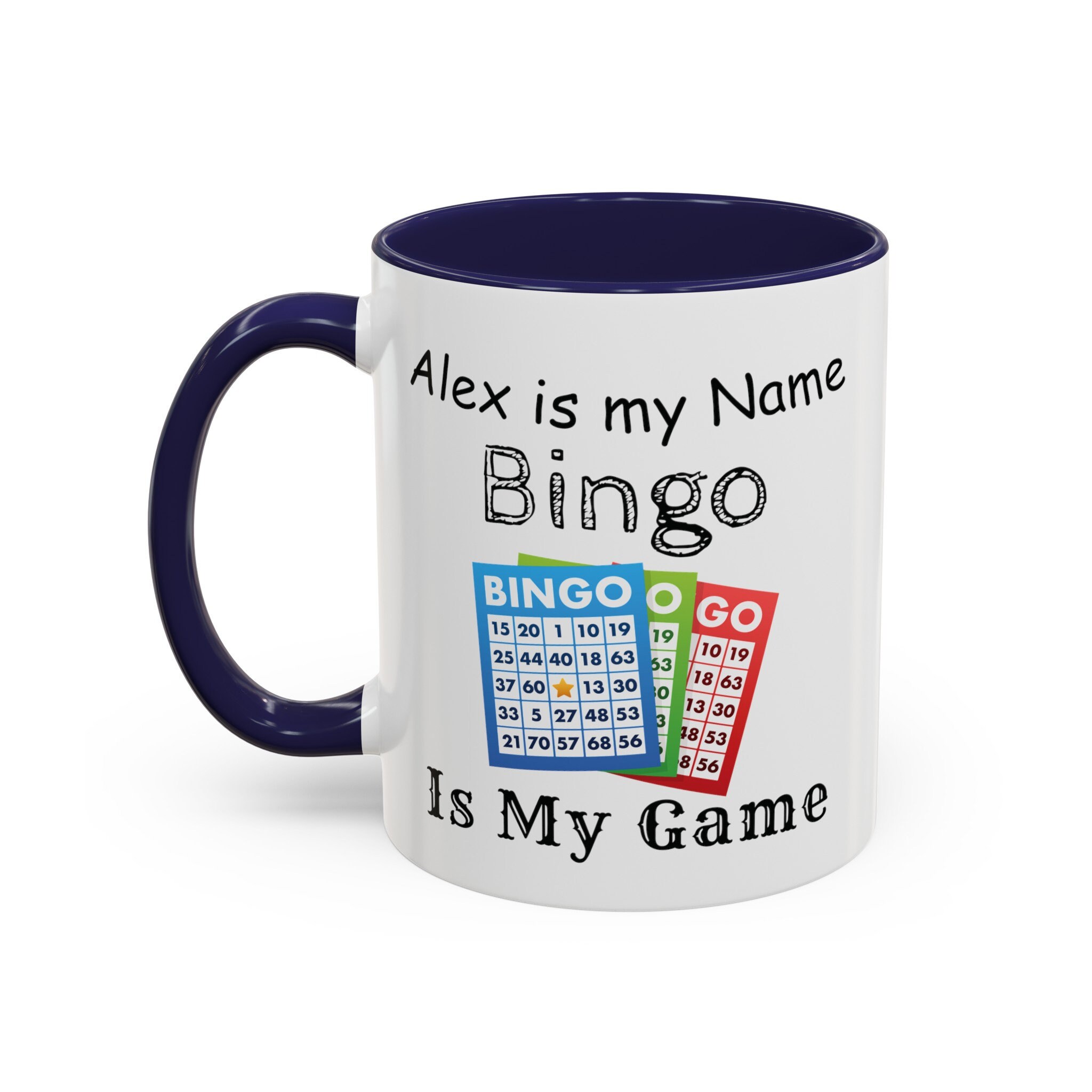 Custom Bingo Mug, Fun Bingo Lover Gift, Bingo Game Mug, Love Bingo Cup ...