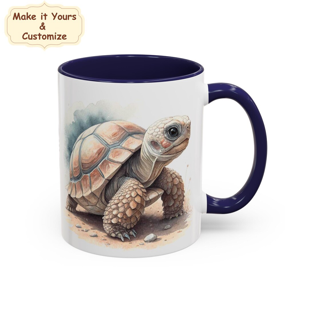 Tortoise Lover Gift Mug, Custom Turtle Cup, Tortoise Present Reptile ...