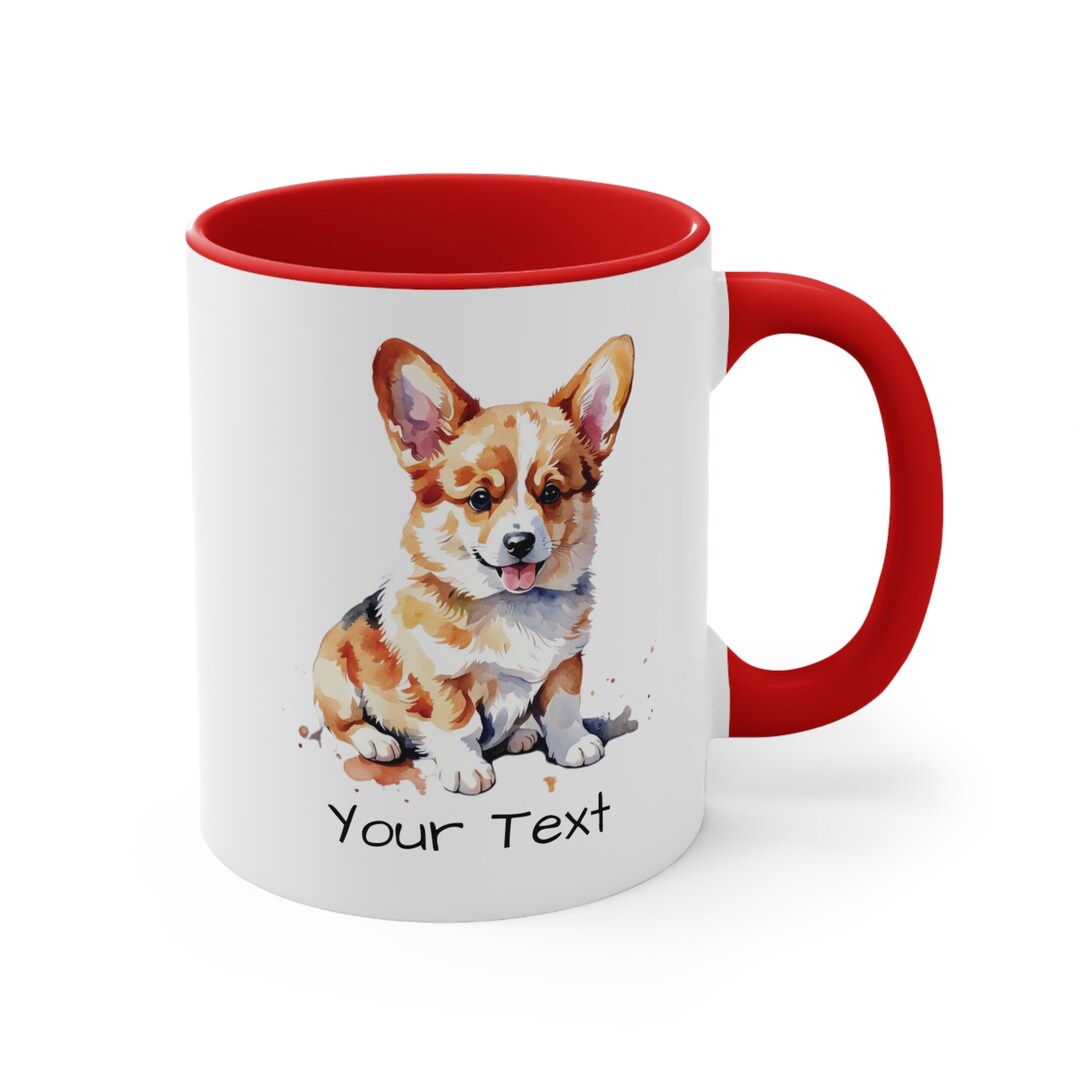 Corgi Custom Mug, Unique Corgi Gift, Personalised Cup for Corgi Lover ...