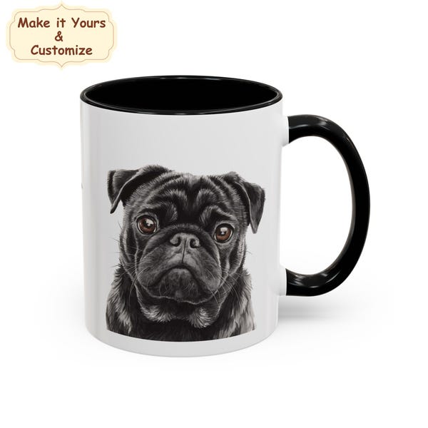 Pug Mugs - Etsy
