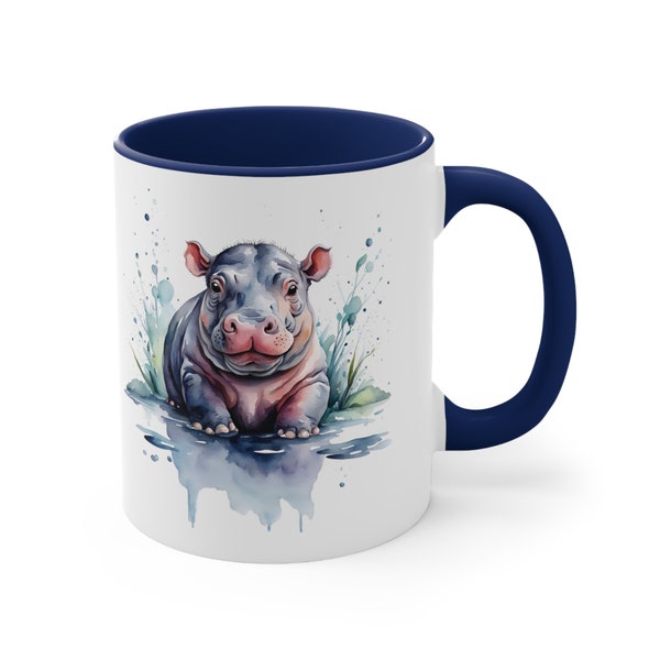 African Hippo Mug - Etsy