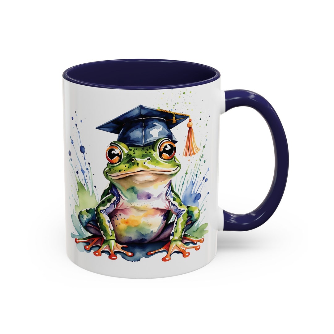 Graduation Gift, Fun Graduation Favor, Frog Mug, Frog Cup, Personalized ...