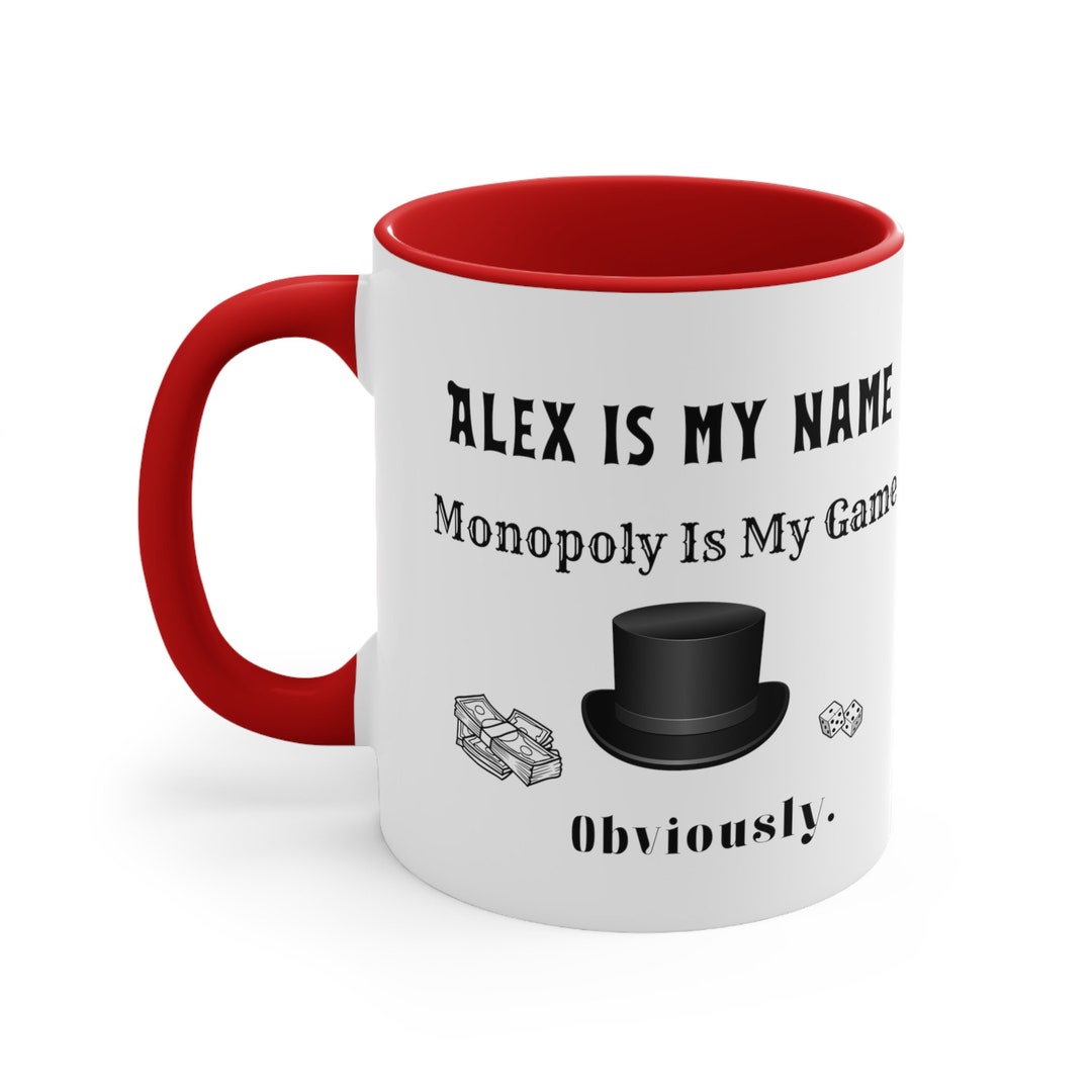 Custom Monopoly Mug, Funny Monopoly Gift Idea, Personalized Present for ...
