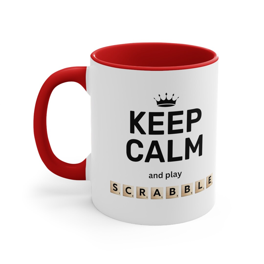Scrabble Mug, Keep Calm and Play Scrabble, Cup Scrabble, Fun Mug for ...