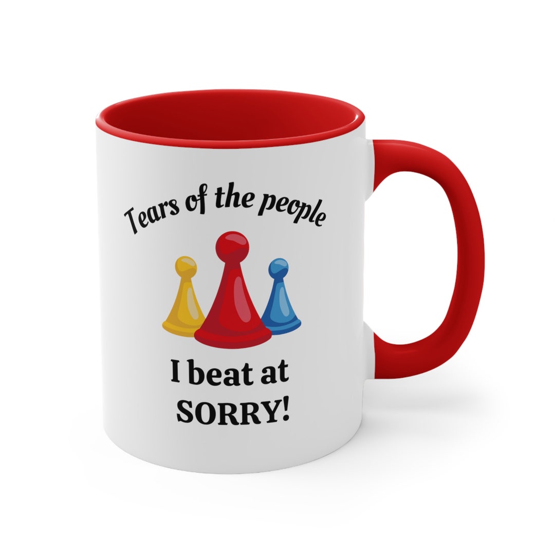 Funny Sorry Game Mug, Board Games Lover Gift Idea, Sorry Family Game ...