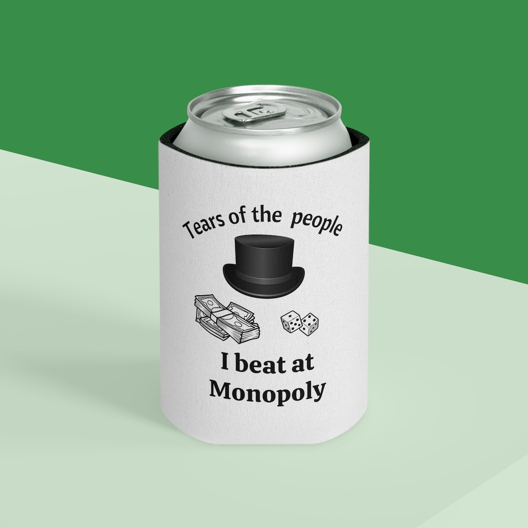 Funny Monopoly Gift, Board Game Lover Can Cooler, Custom Monopoly ...