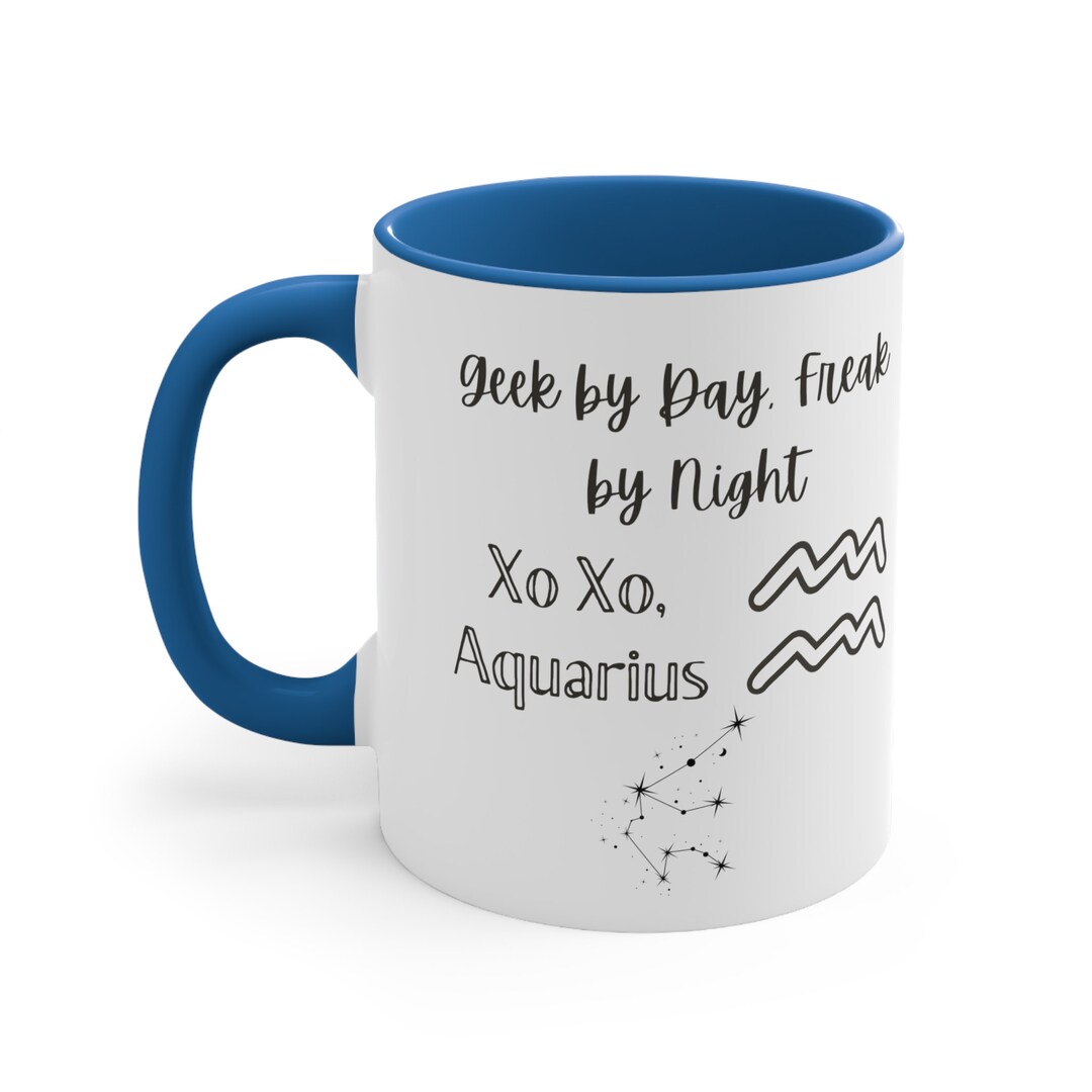 Aquarius Sign Mug, Custom Coffee Cup, Aquarius Gift Idea, Aquarius ...