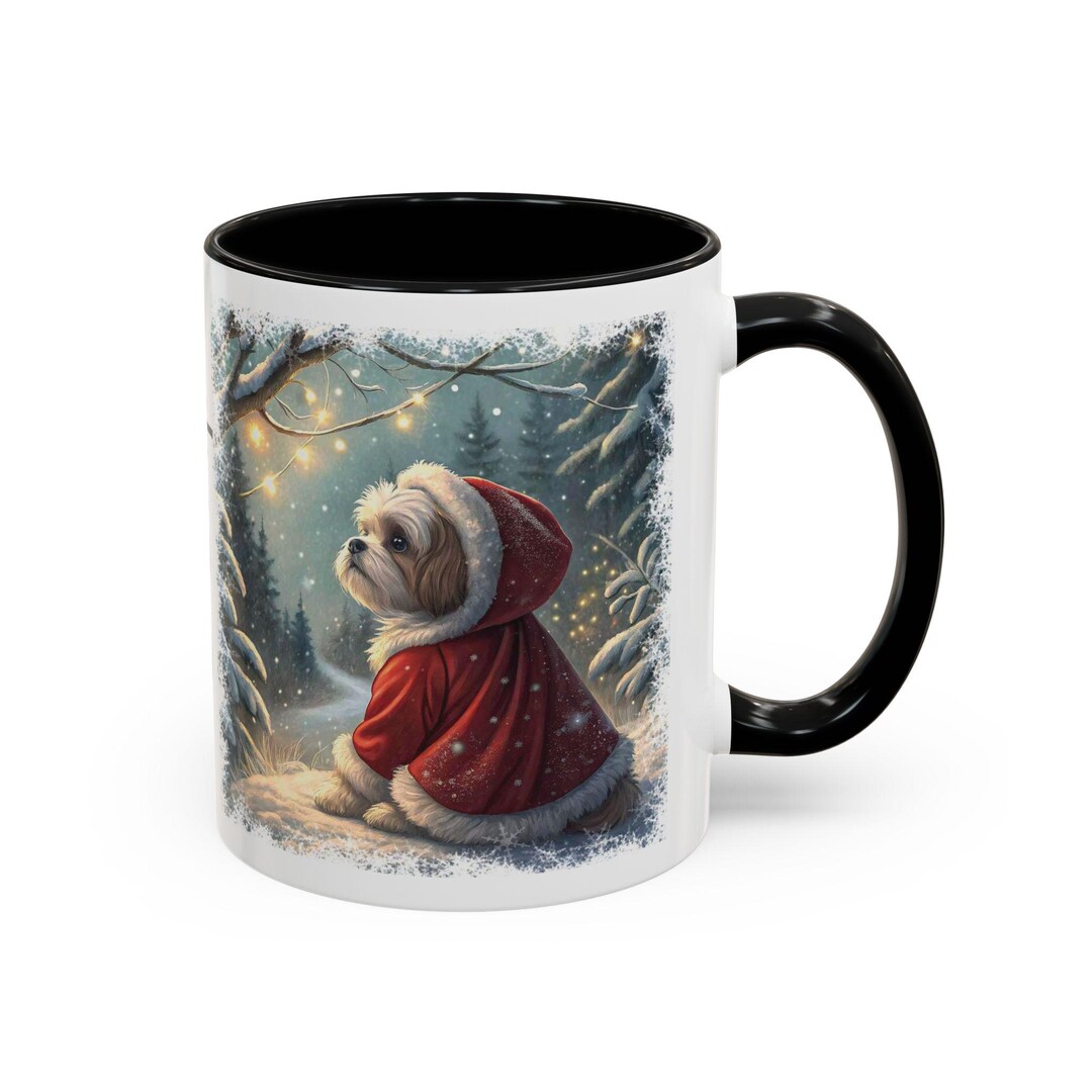 Christmas Shih-poo Mug for Dog Lover, Custom Shih Poo Mug, Personalized ...