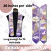 Purple and Gold Design- Memorial Stole Canva Template - Funeral ...