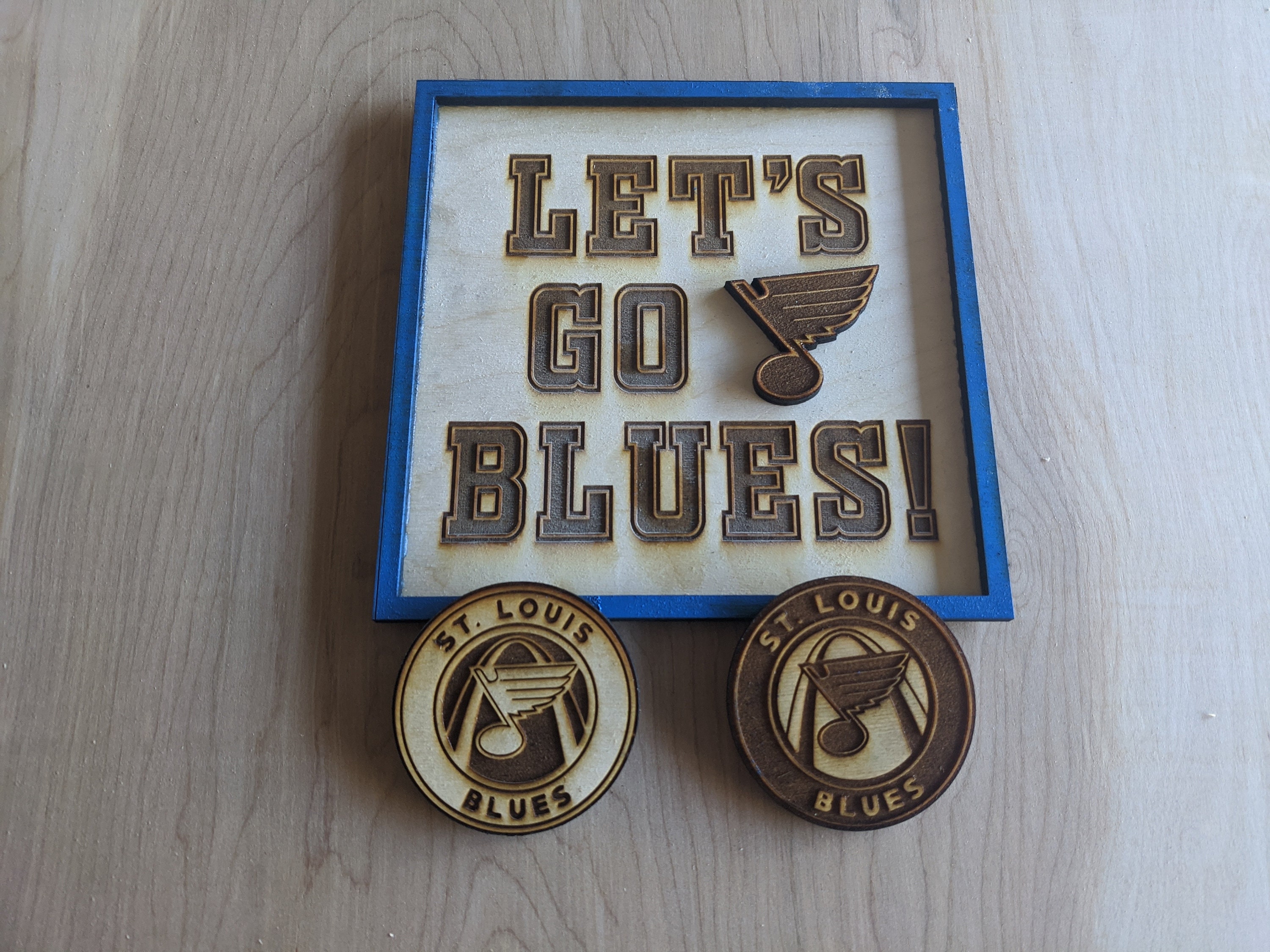 Let's Go Blues Sign | Etsy