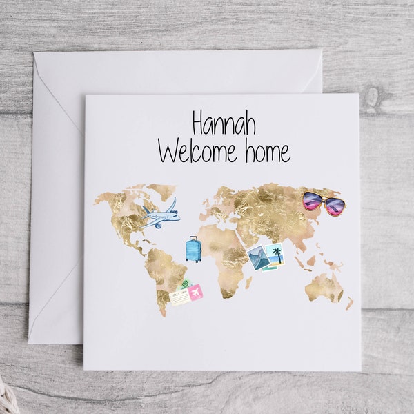 Welcome Home Personalised Cards - Etsy