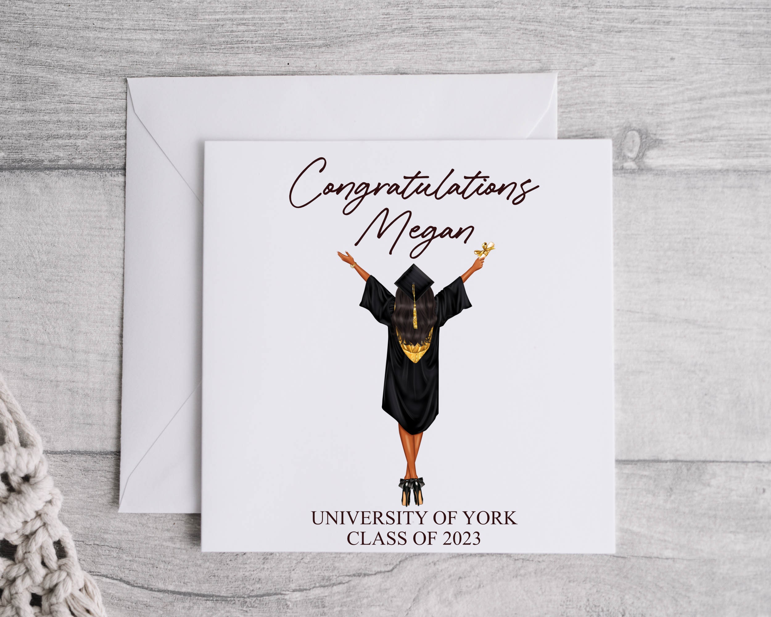 Graduation Card, Personalised Graduation Cards for Her, University ...