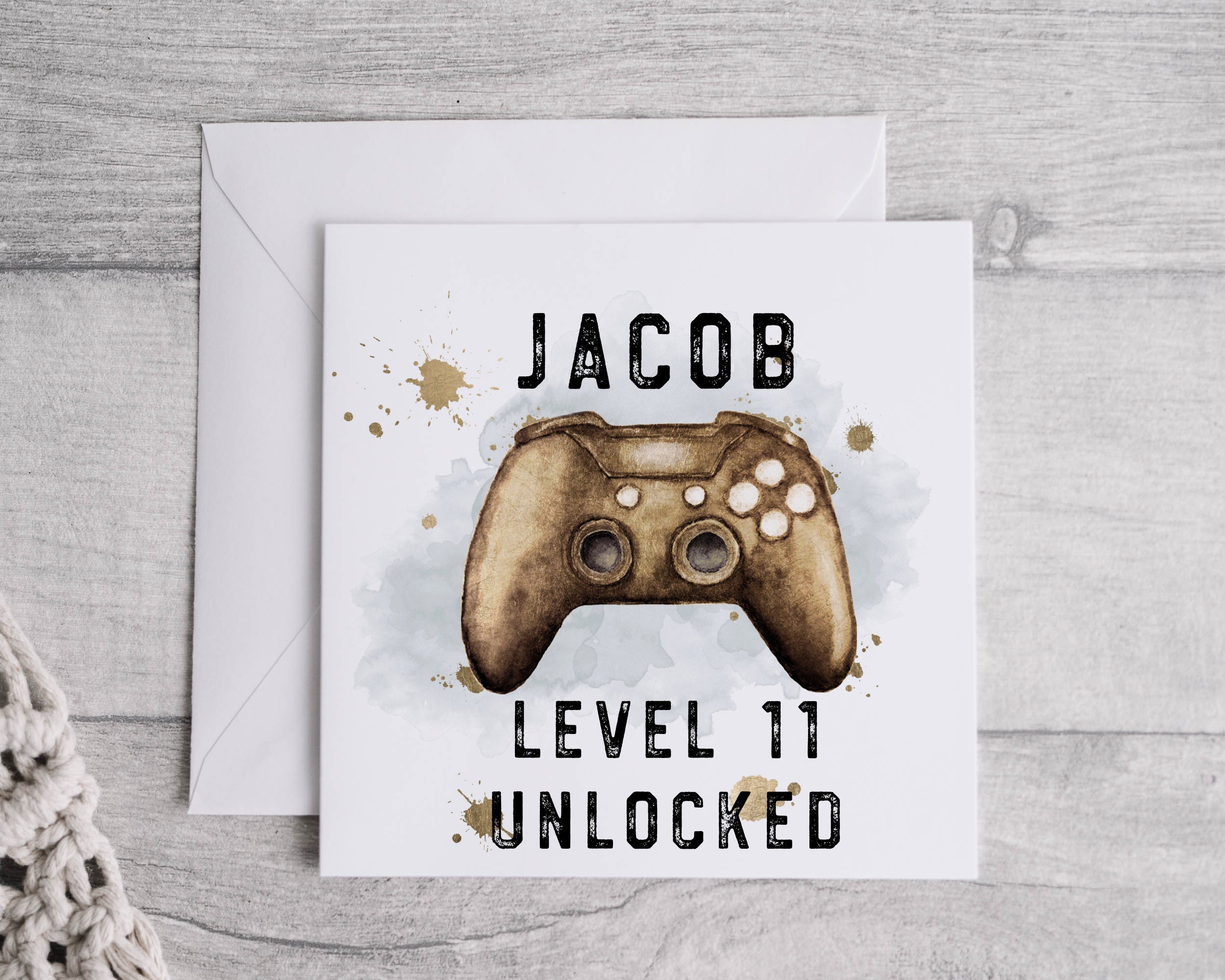 Personalised Gamer Level Unlocked Birthday Card - Etsy