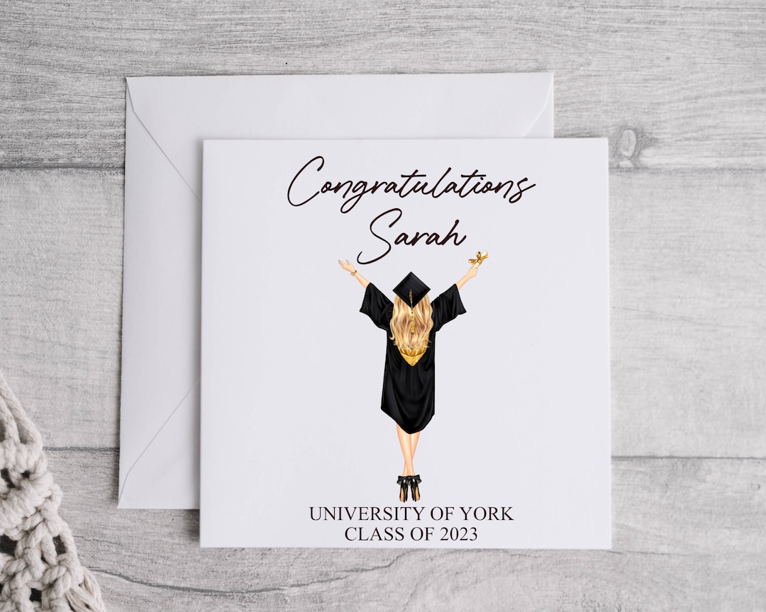Carte de graduation, cartes de graduation personnalisées pour elle ...