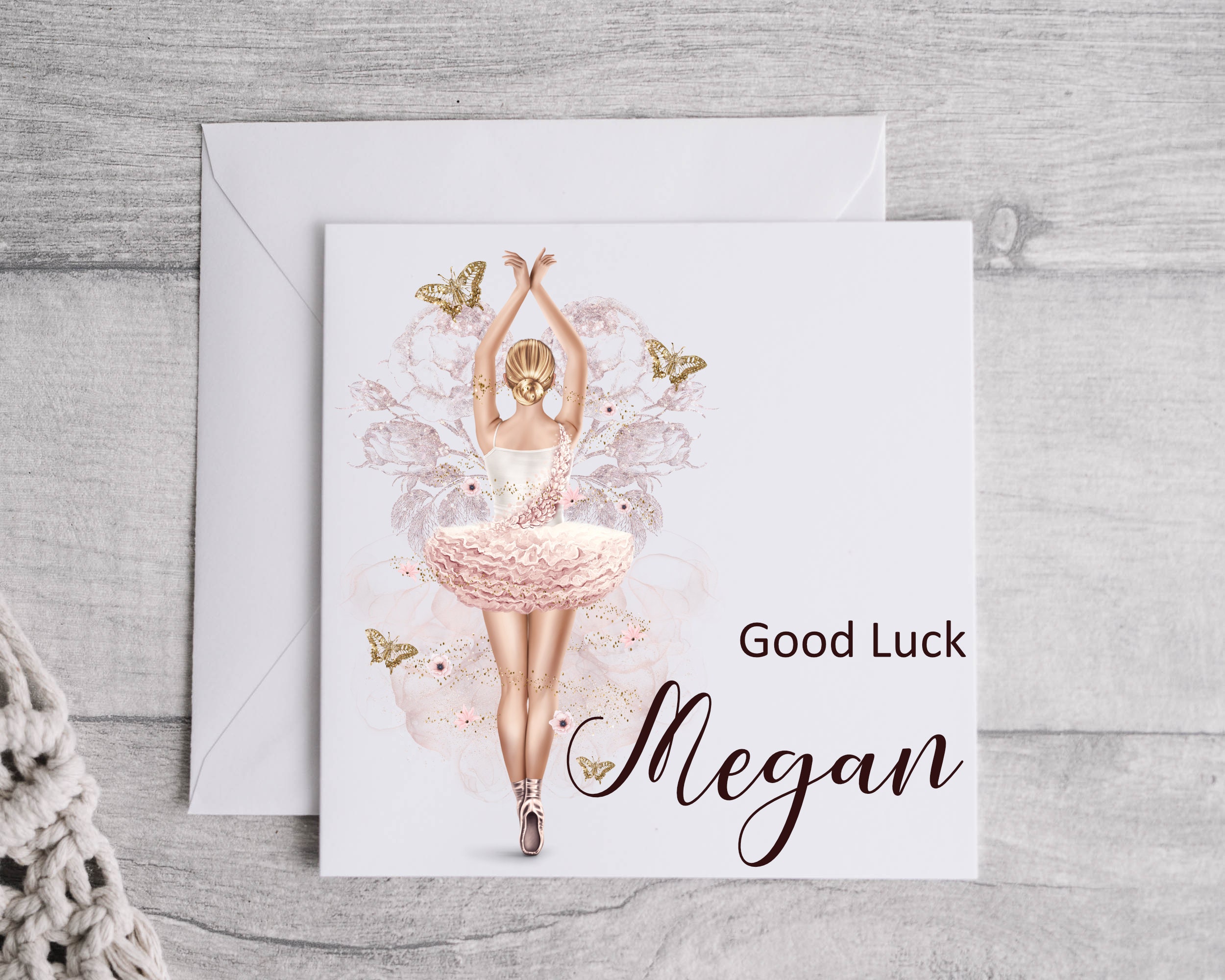 Personalised Ballerina Card, Ballet Card, Dance Card for Her, Dance ...