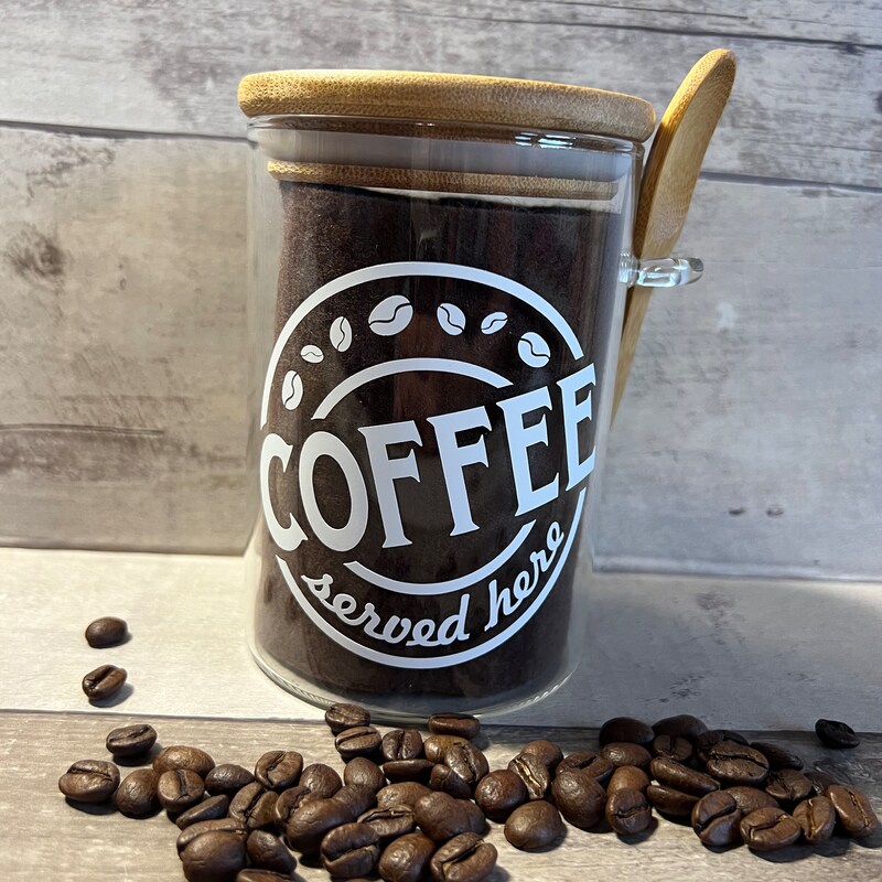 Glass Coffee Storage Container - Etsy