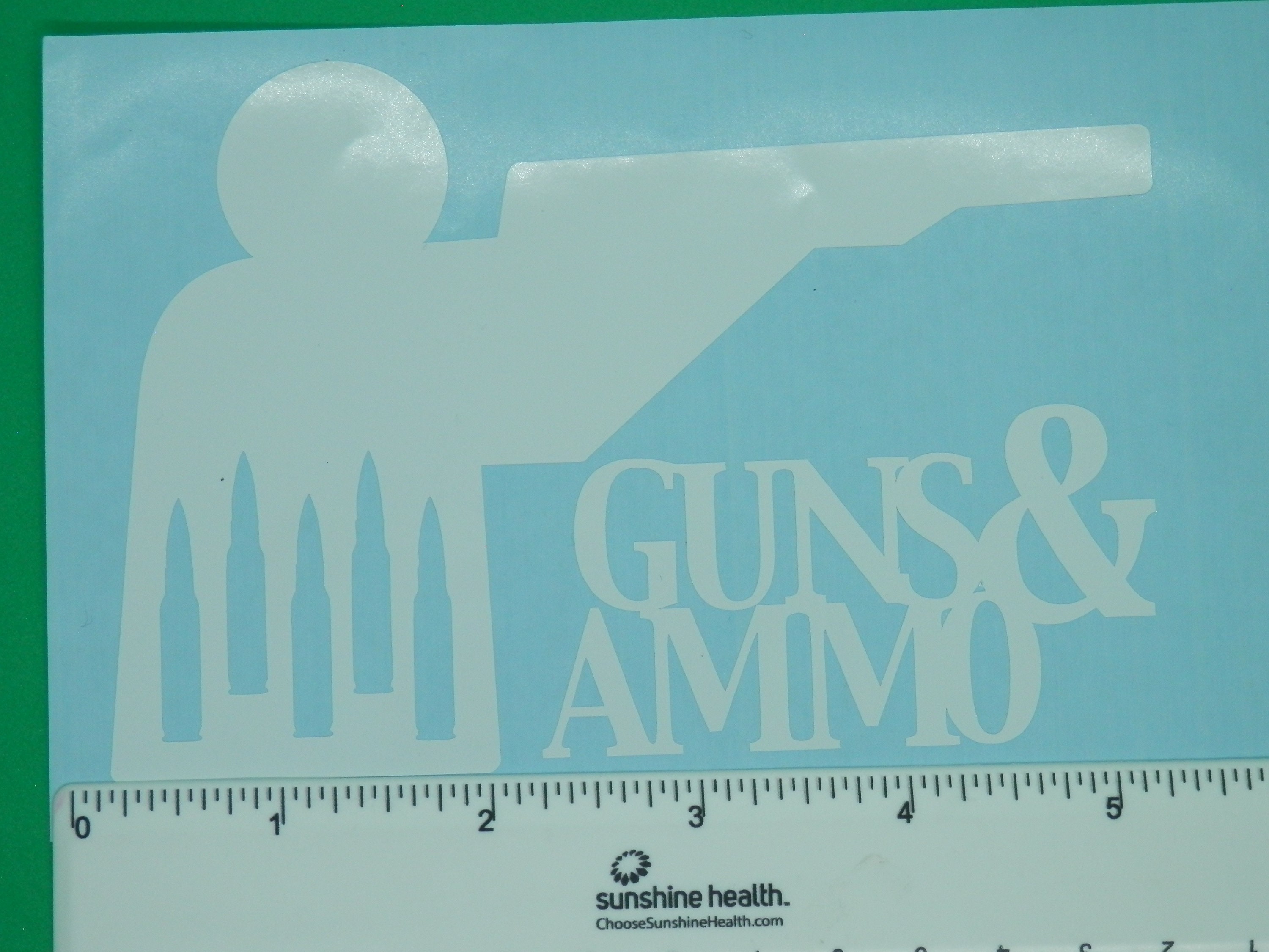 GUNS AND AMMO Decal Patriotic Decals Patriotic Stickers Car - Etsy