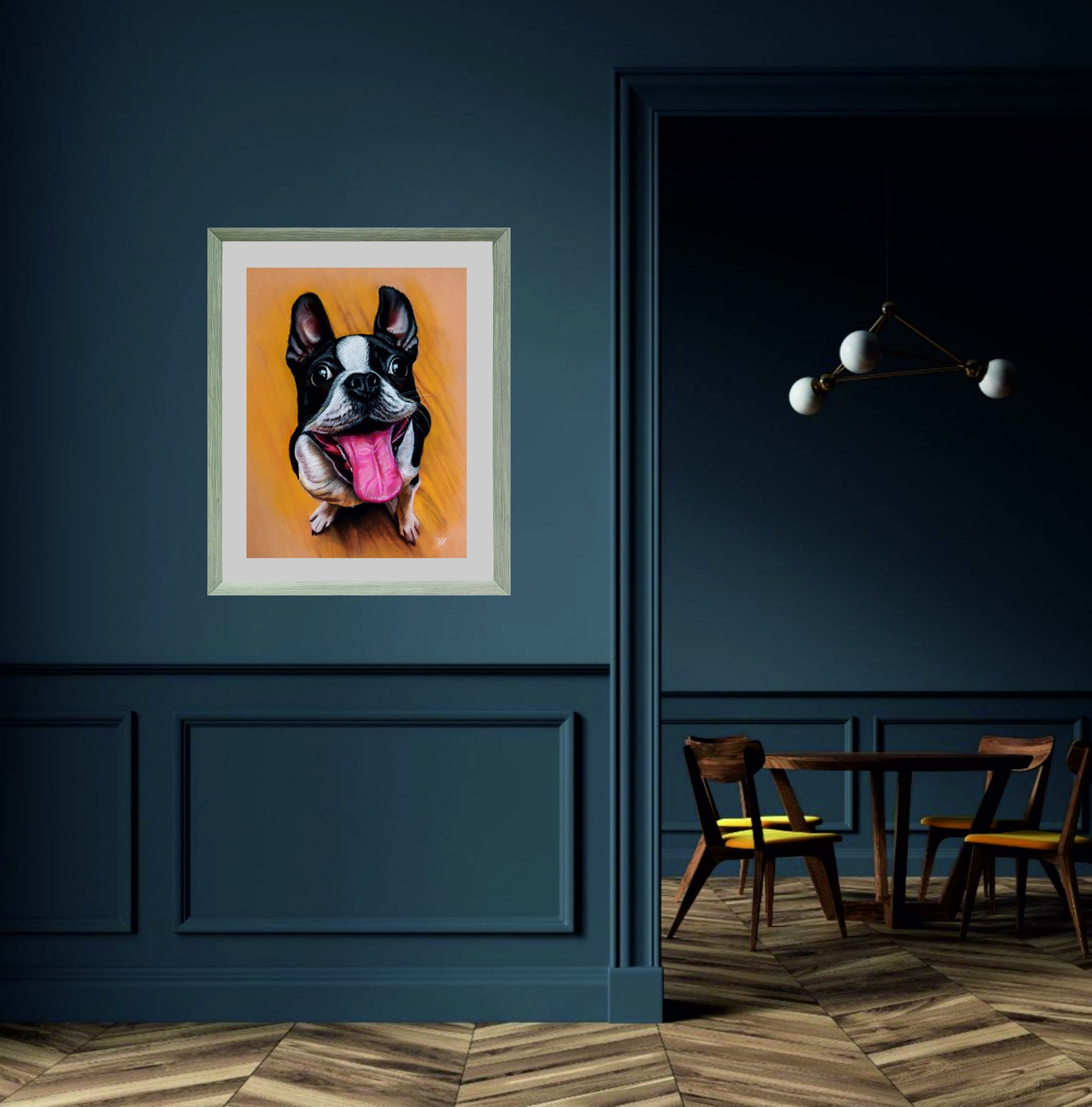 Dog Funny Painting Pets Original Art Animals Painting Wall Art - Etsy