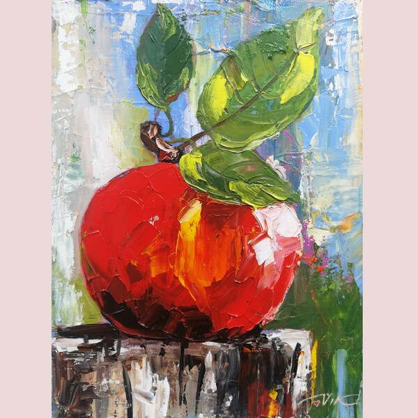 Apple Original Art - Etsy