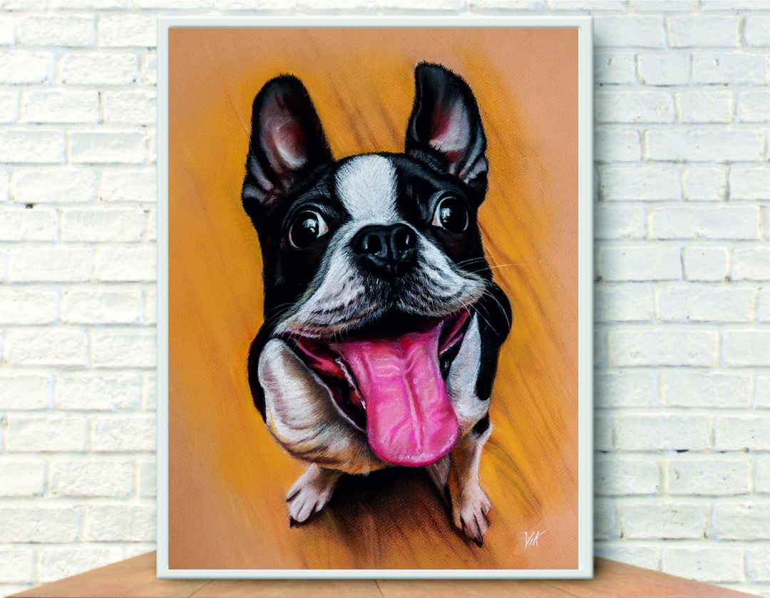 Dog Funny Painting Pets Original Art Animals Painting Wall Art 16 X 20 ...