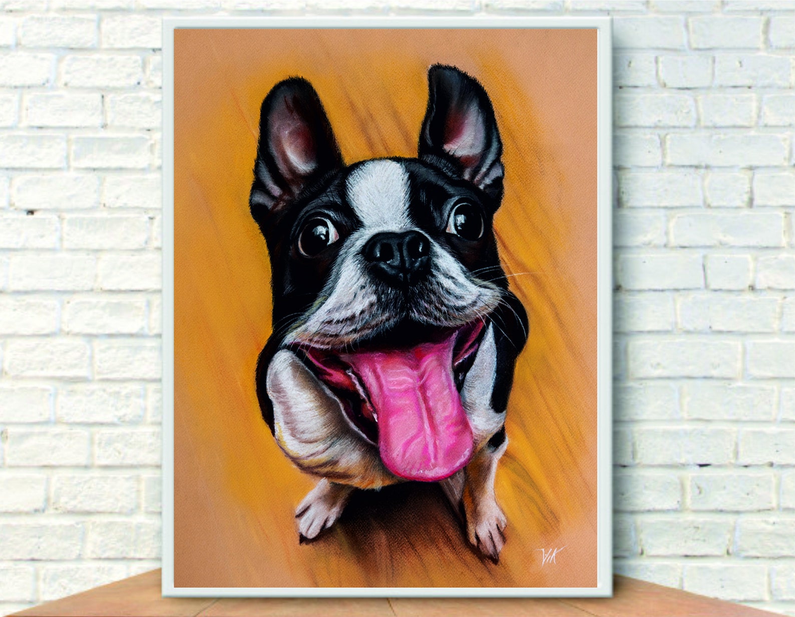 Dog Funny Painting Pets Original Art Animals Painting Wall Art - Etsy
