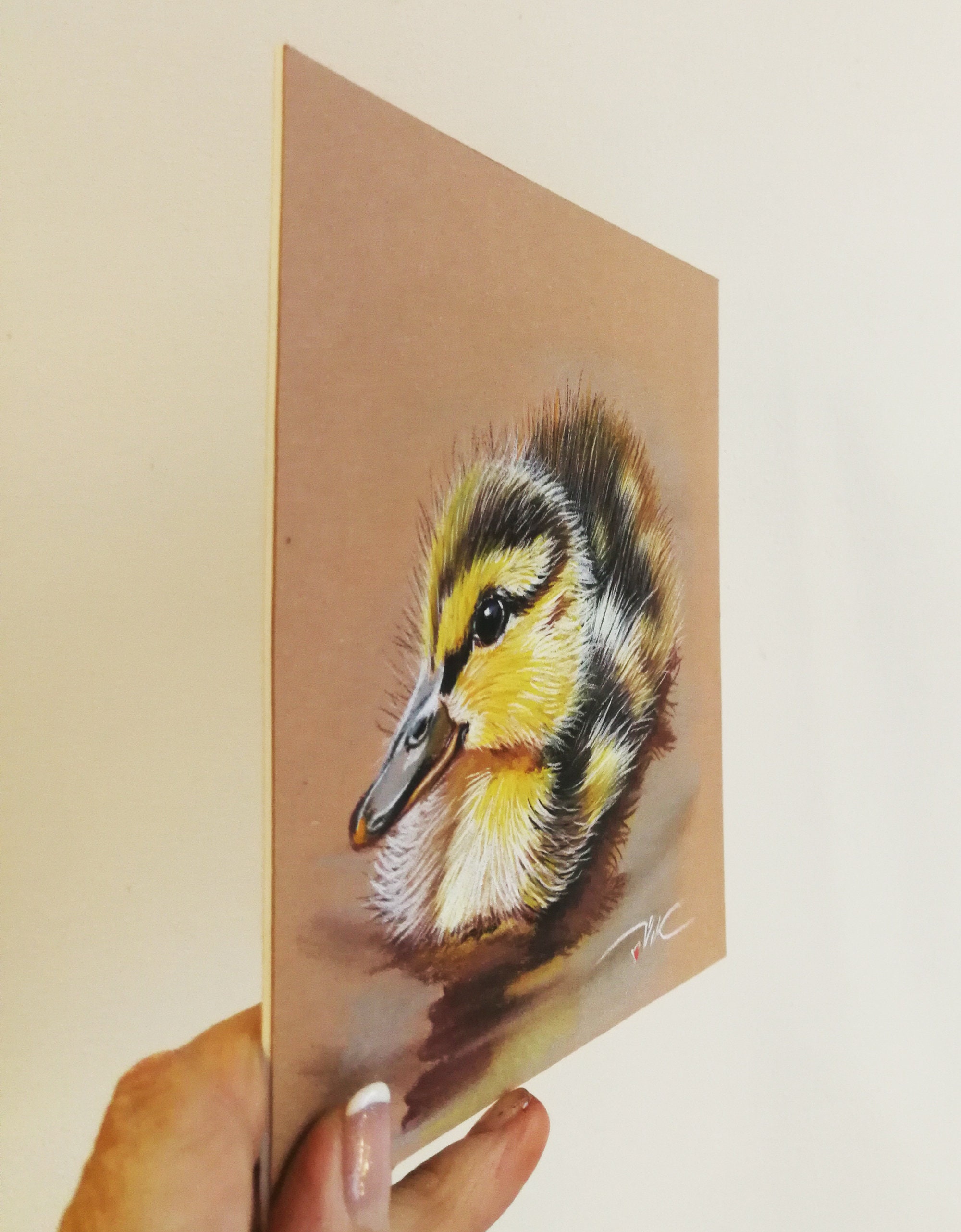 Duck Painting Original Bird Art Painting Small Painting Wall - Etsy