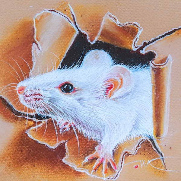 Mouse Painting - Etsy