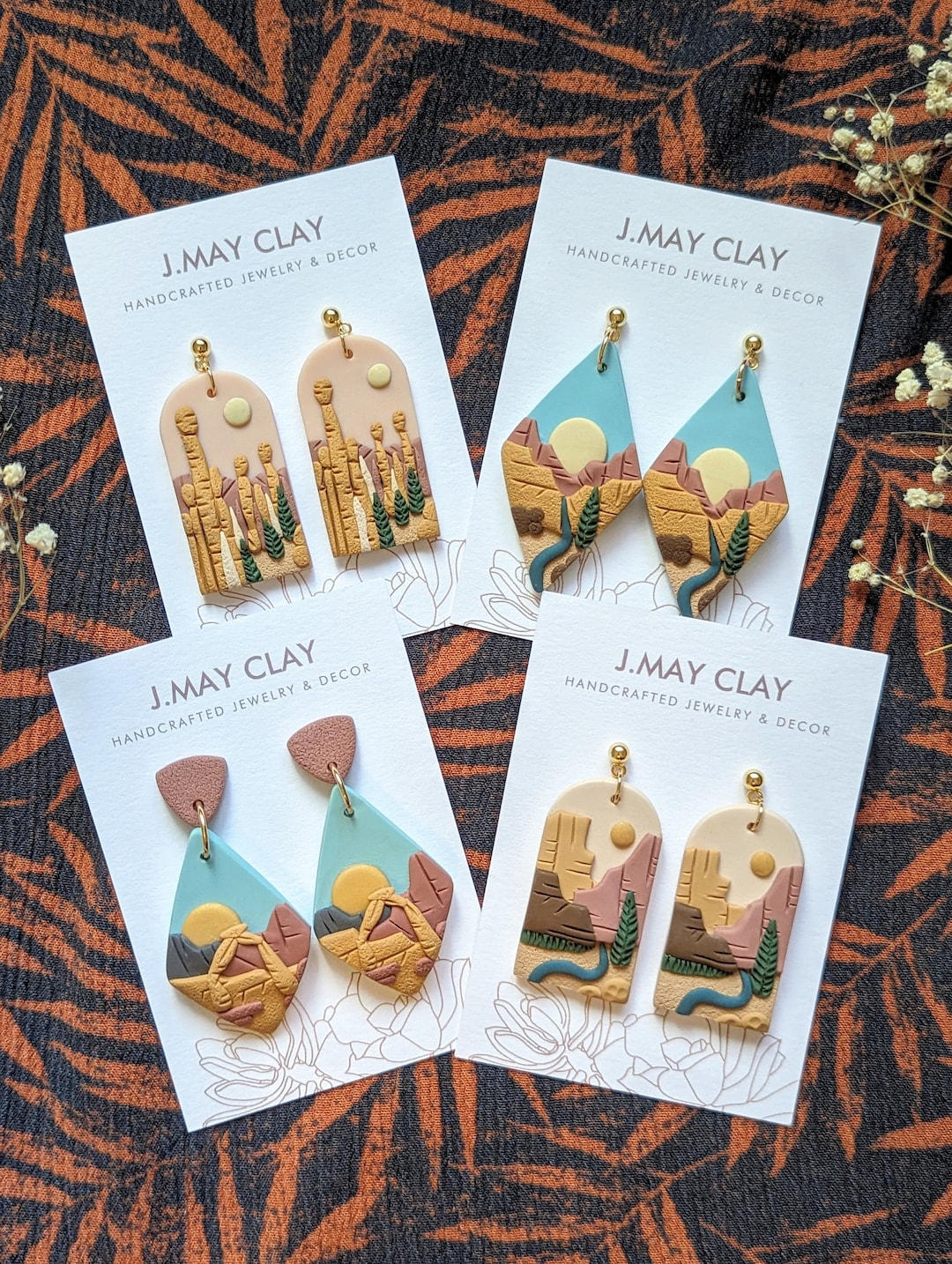 UTAH COLLECTION - National Park Polymer Clay Earrings (zion, Narrows ...
