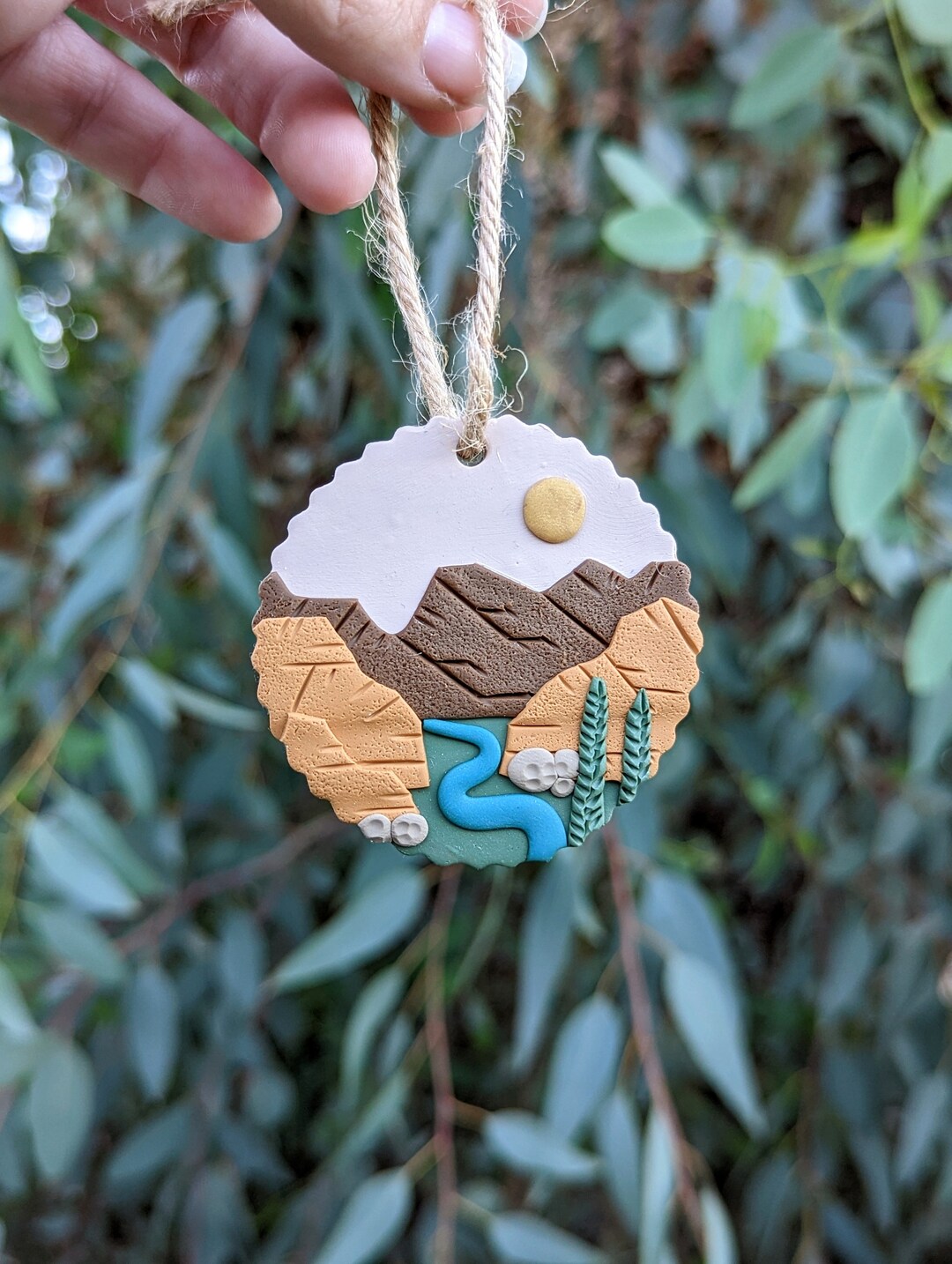 ZION NATIONAL PARK - Utah - Handmade Clay Holiday Tree Ornament ...
