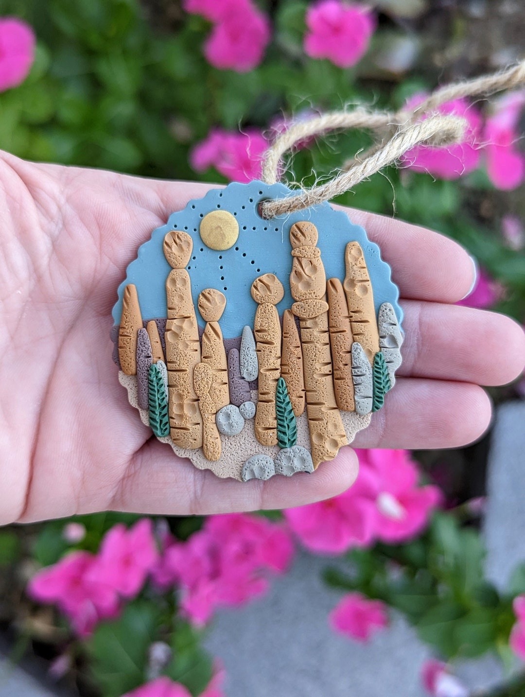 BRYCE CANYON National Park - UTAH Clay Holiday Tree Ornament (handmade ...