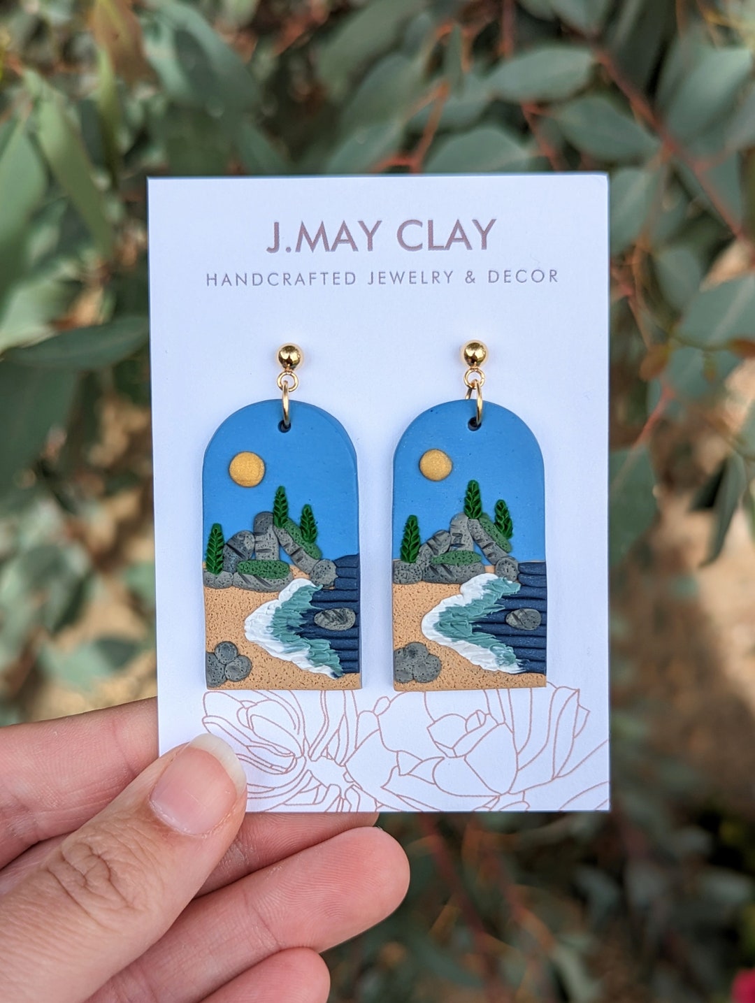 OLYMPIC National Park Dangle Arches Polymer Clay Earrings - Etsy