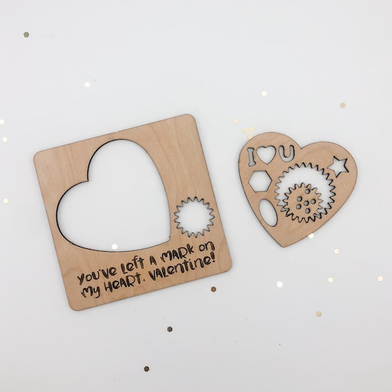 Valentines Card SVG// Punch-out Spiral Art Card SVG// Laser | Etsy