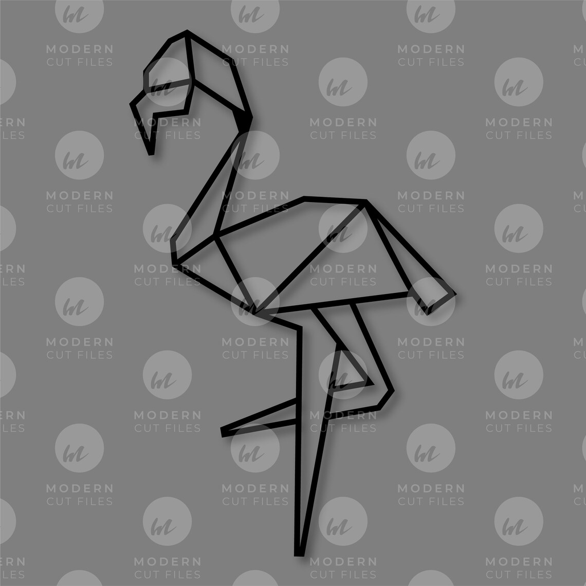Geometric Flamingo SVG// Wall Art SVG// Laser Cut File - Etsy