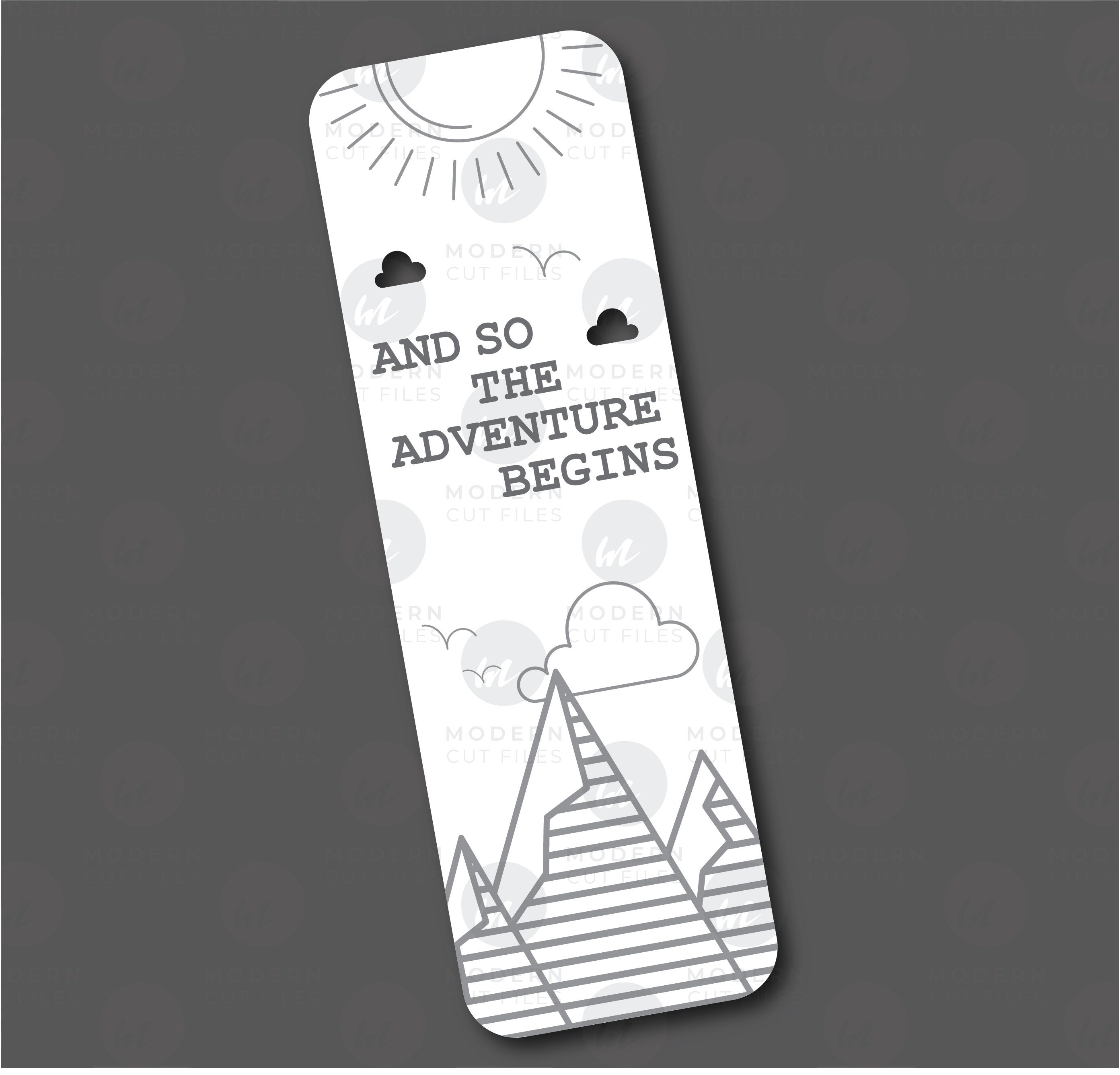 Adventure Begins Bookmark SVG// Laser Cut File - Etsy