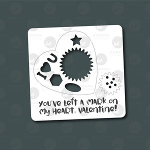 Valentines Card SVG// Punch-out Spiral Art Card SVG// Laser Cut File ...